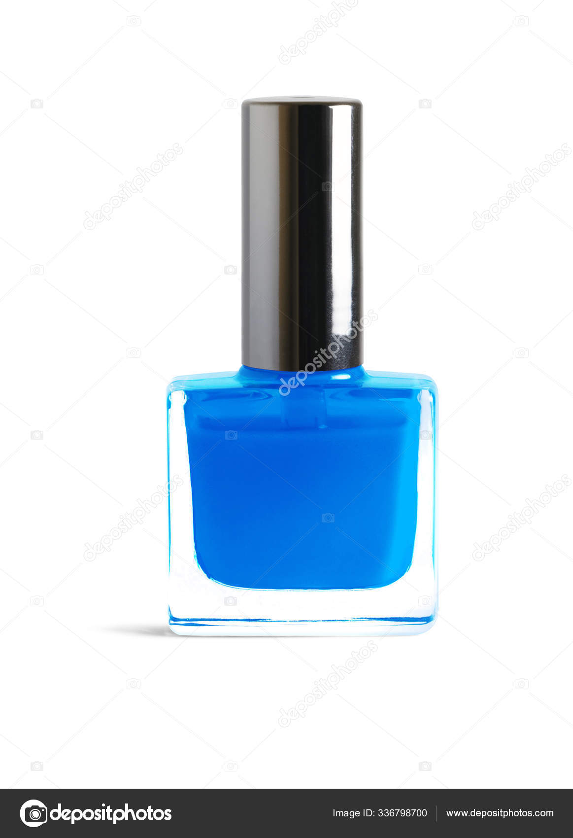 Dark Brown Color Nail Polish Isolated White Background Clipping Path — Stock Photo ...