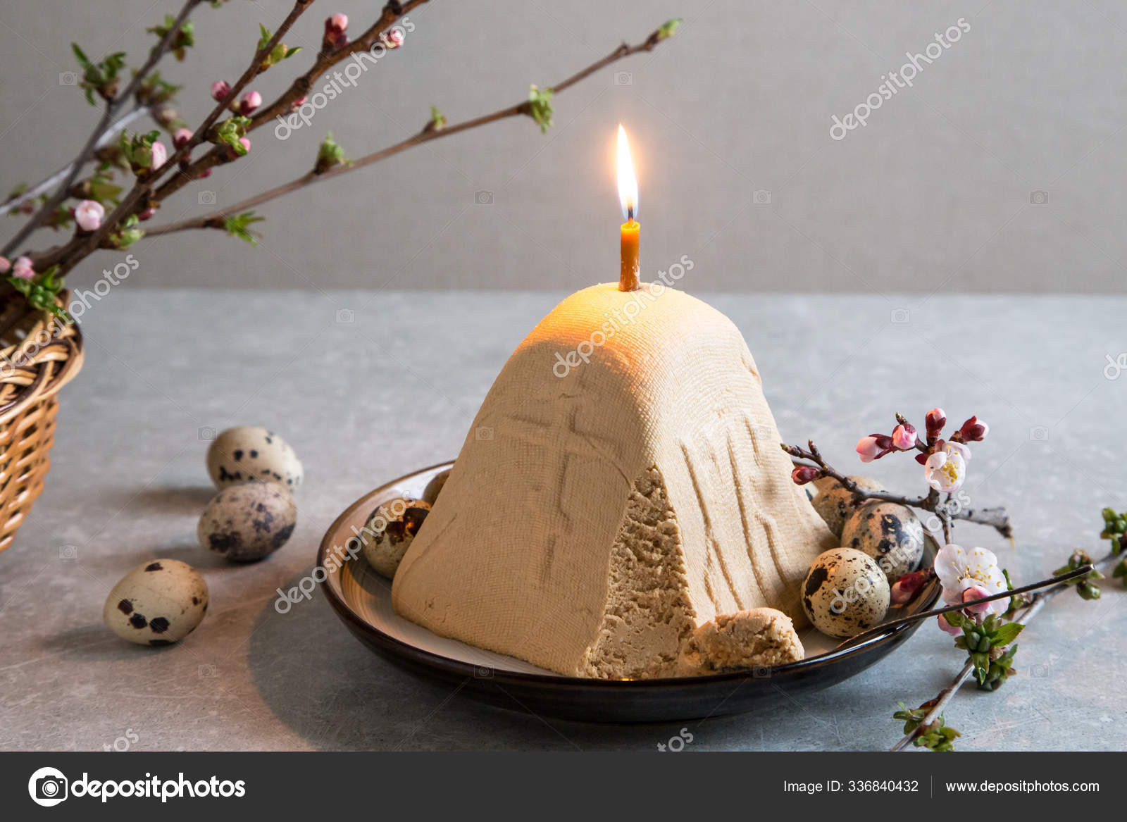 Paskha Kulich Traditional Orthodox Easter Quark Dessert Curd Easter ...
