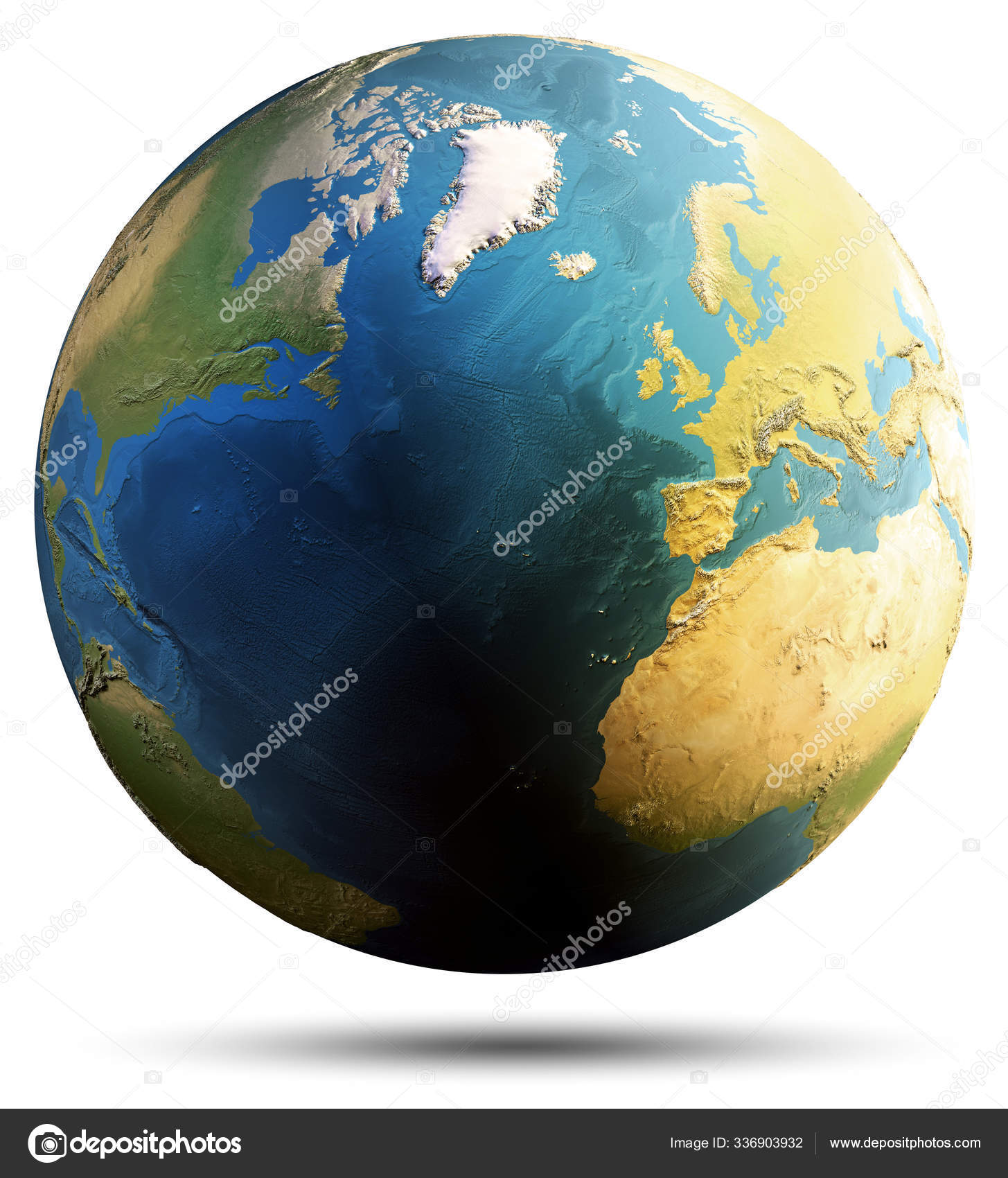Planet Earth World Elements Image Furnished Nasa Rendering — Stock ...