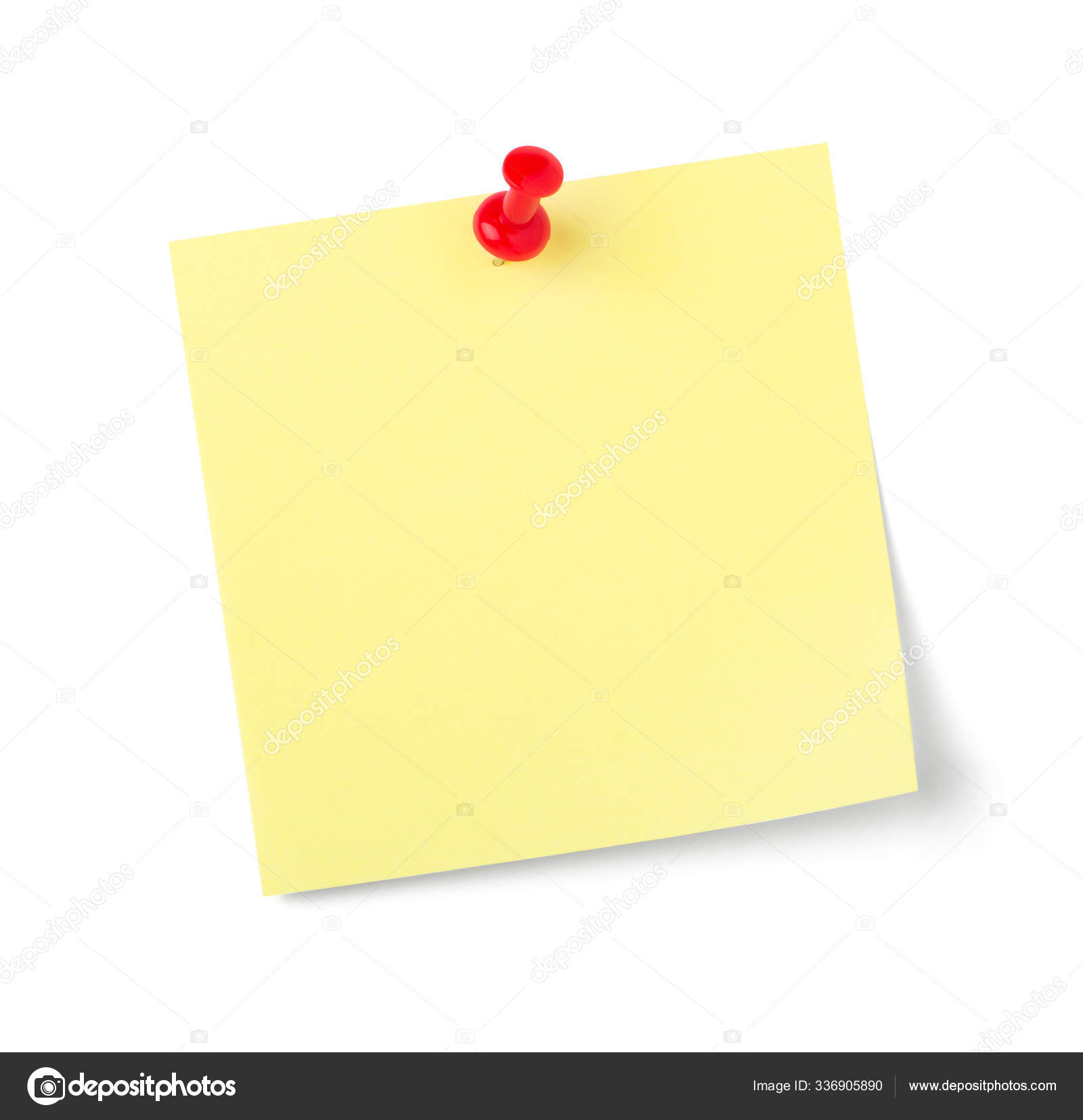 Sticky Note Copy Space White Background — Stock Photo ...
