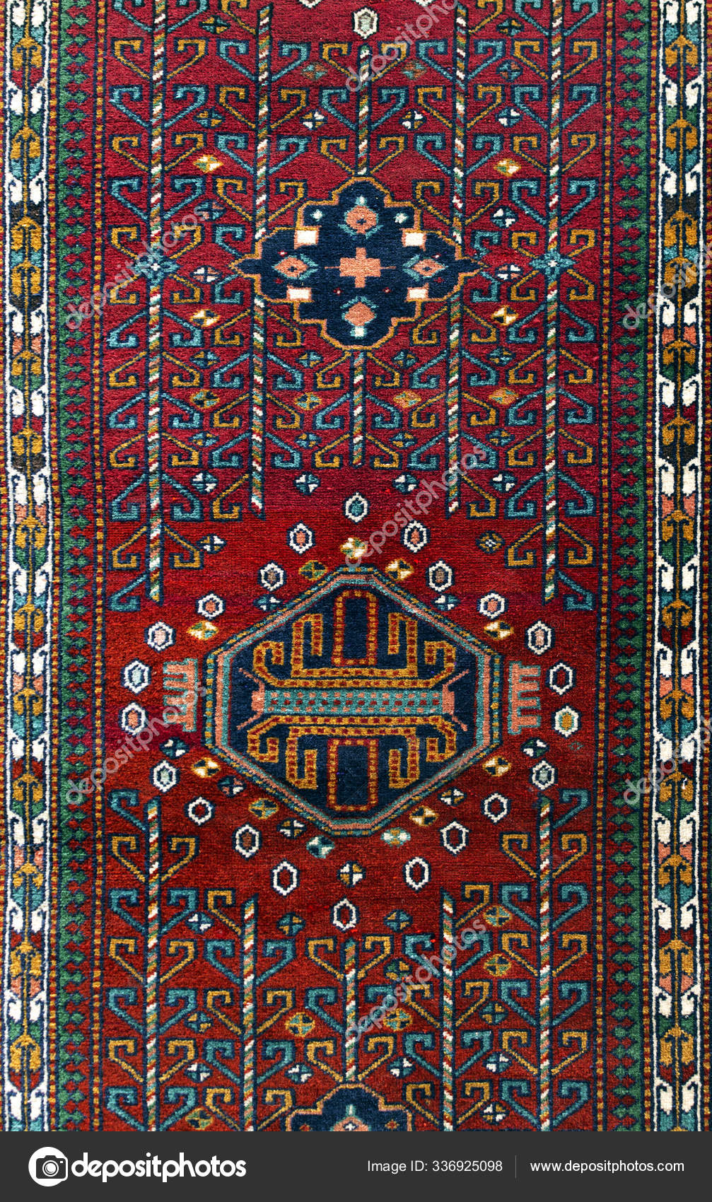 Ancient Armenian Carpet Texture Pattern Stock Photo by ...