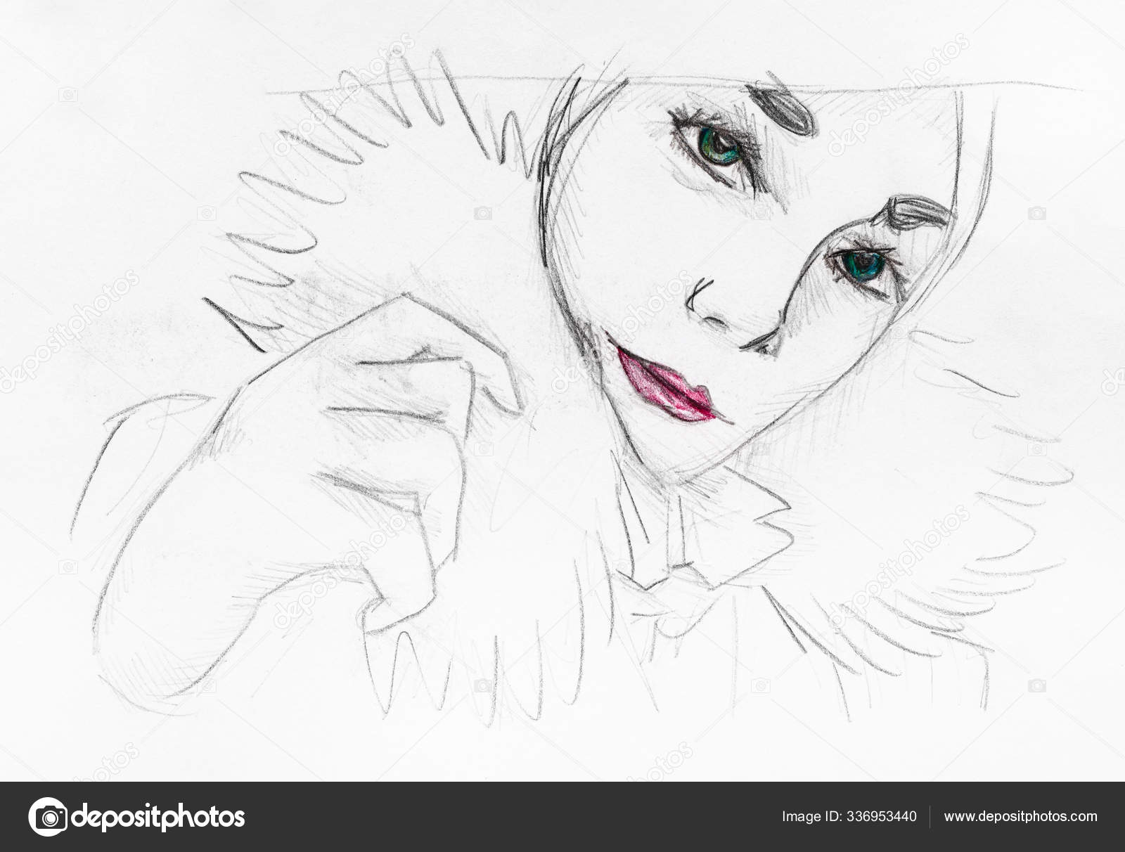 Crying Clown Drawing