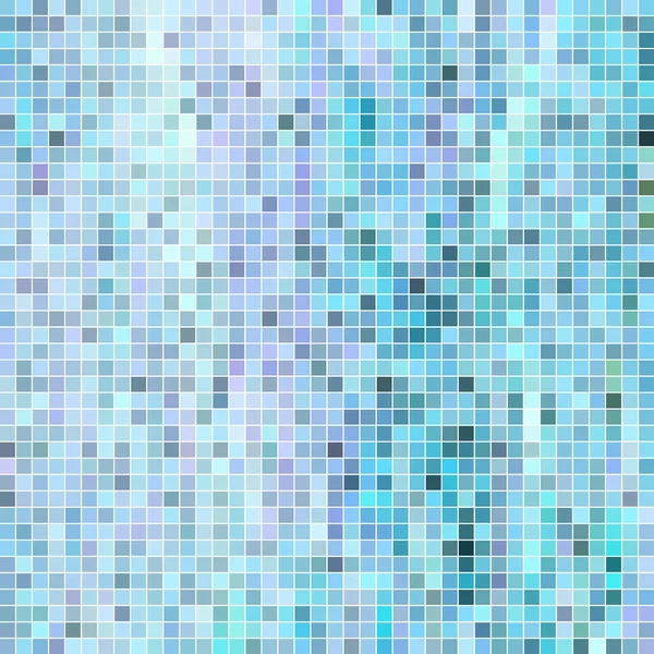 abstract square pixel mosaic background - blue - Stock Image - Everypixel