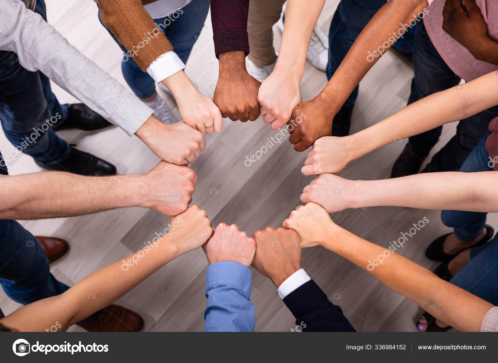 Team Huddle Hands