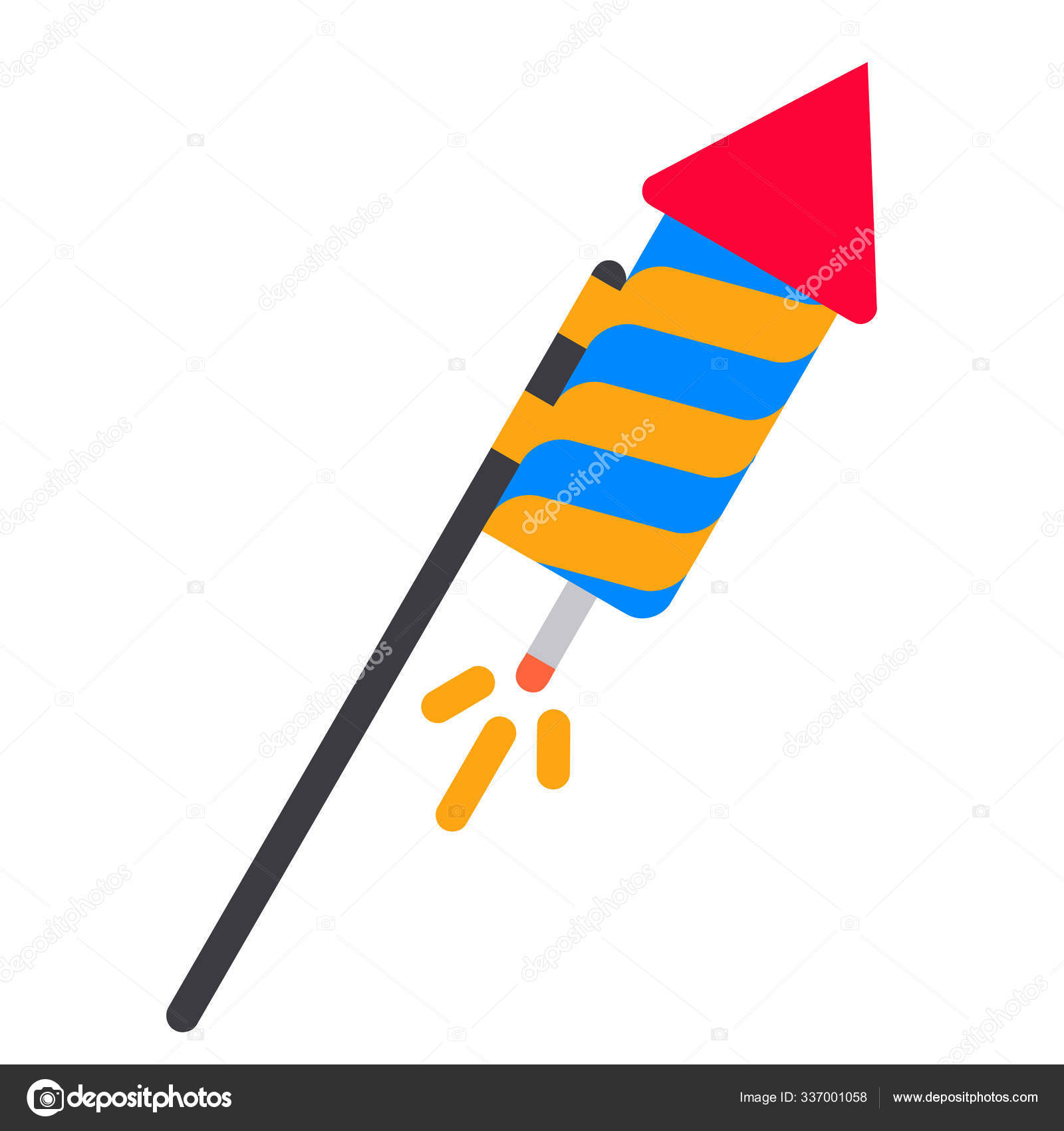 Firecracker Luck Fortune Cultural Tradition Celebratio Illustration ...