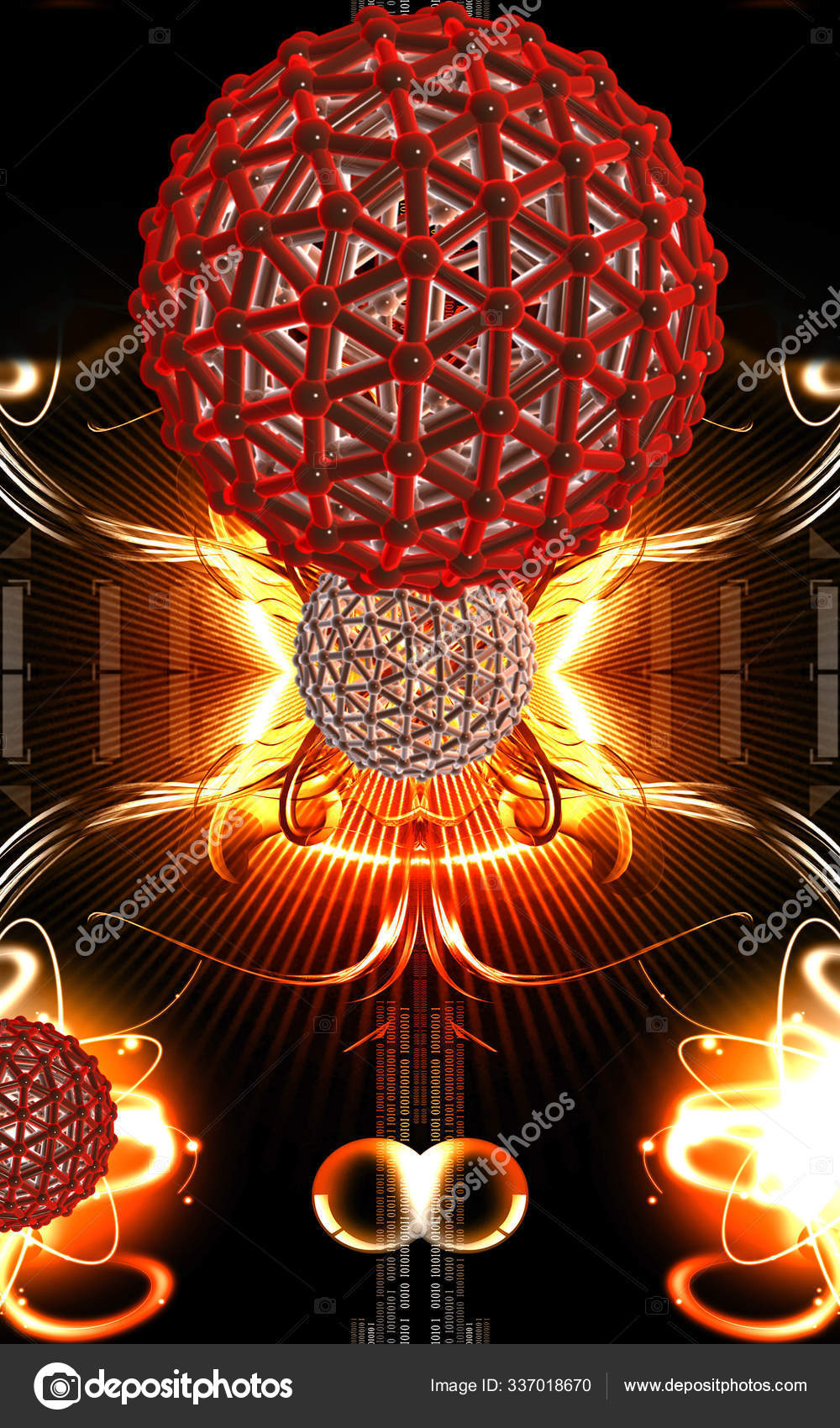 Digital Illustration Gene Colour Background Stock Photo by ...