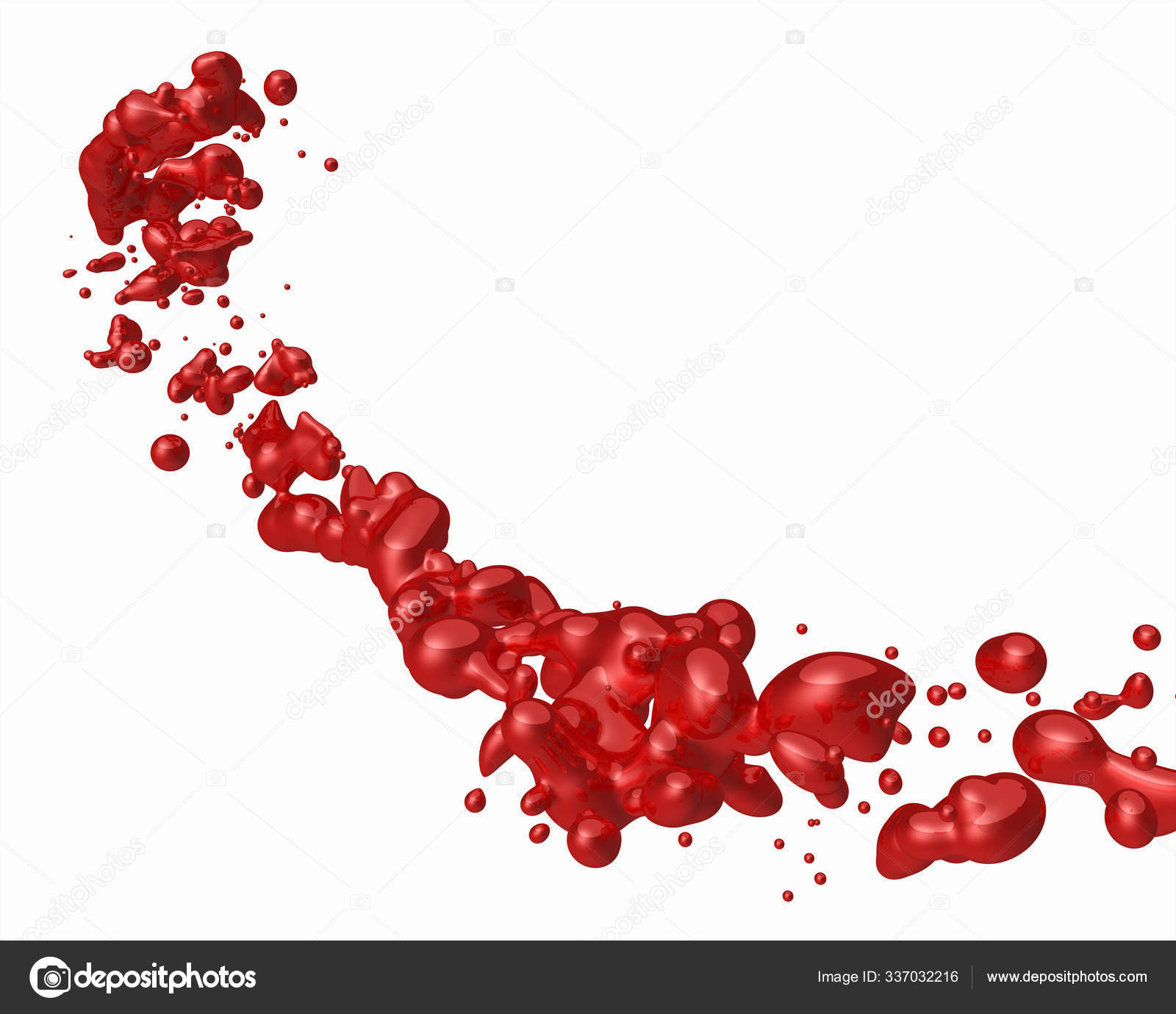 Red Blood Drop Splash White Background Stock Photo by ...