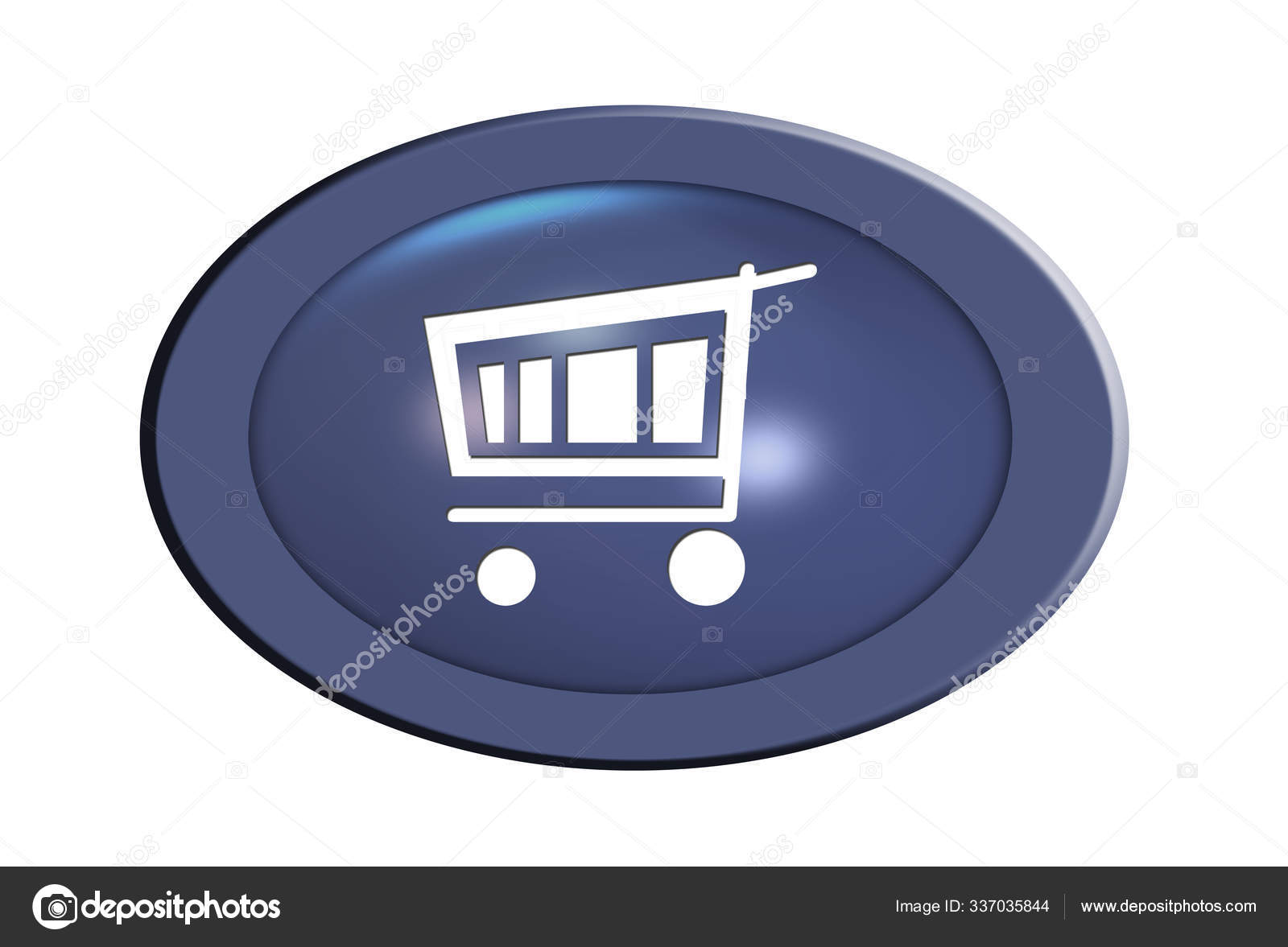 Online Shop Button Isolated White Illustration — Stock Photo ...