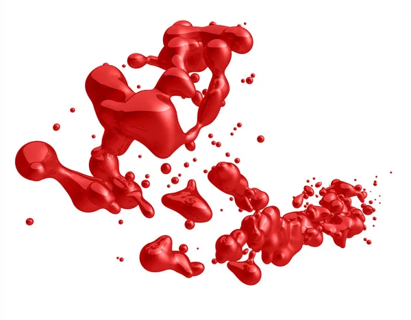 Red Blood Drop Splash White Background Stock Photo by ...