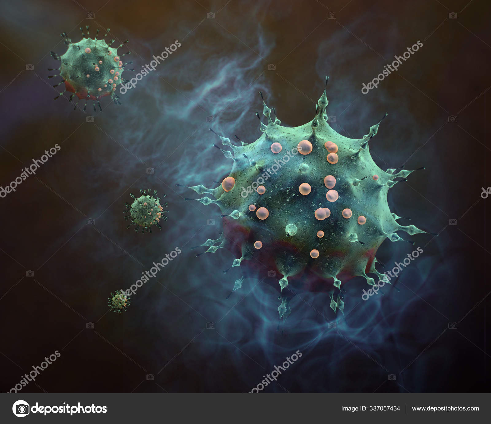 Microbe Microscope Bacteria Biological Cell — Stock Photo ...