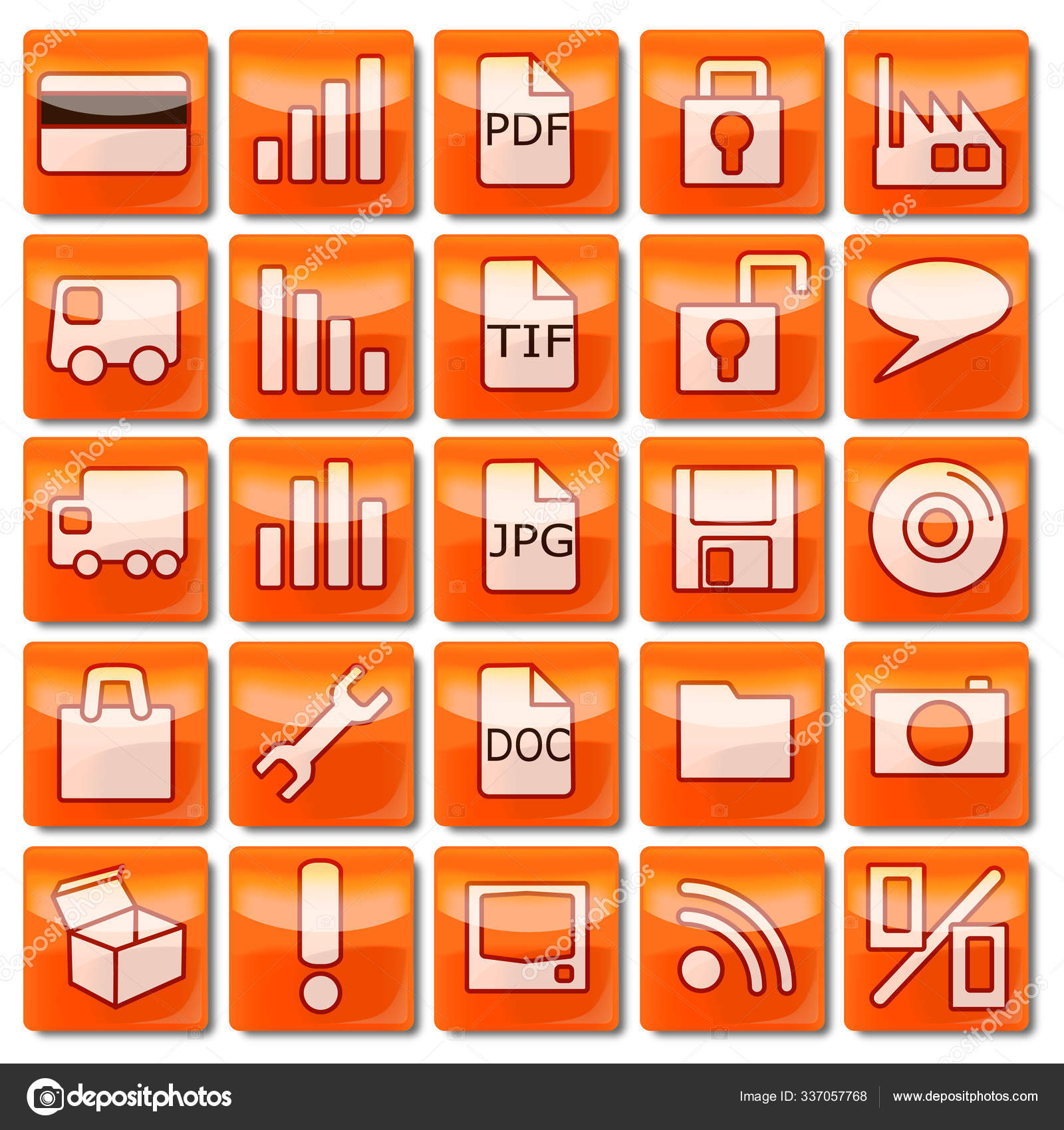 Icons Orange — Stock Photo © PantherMediaSeller #337057768