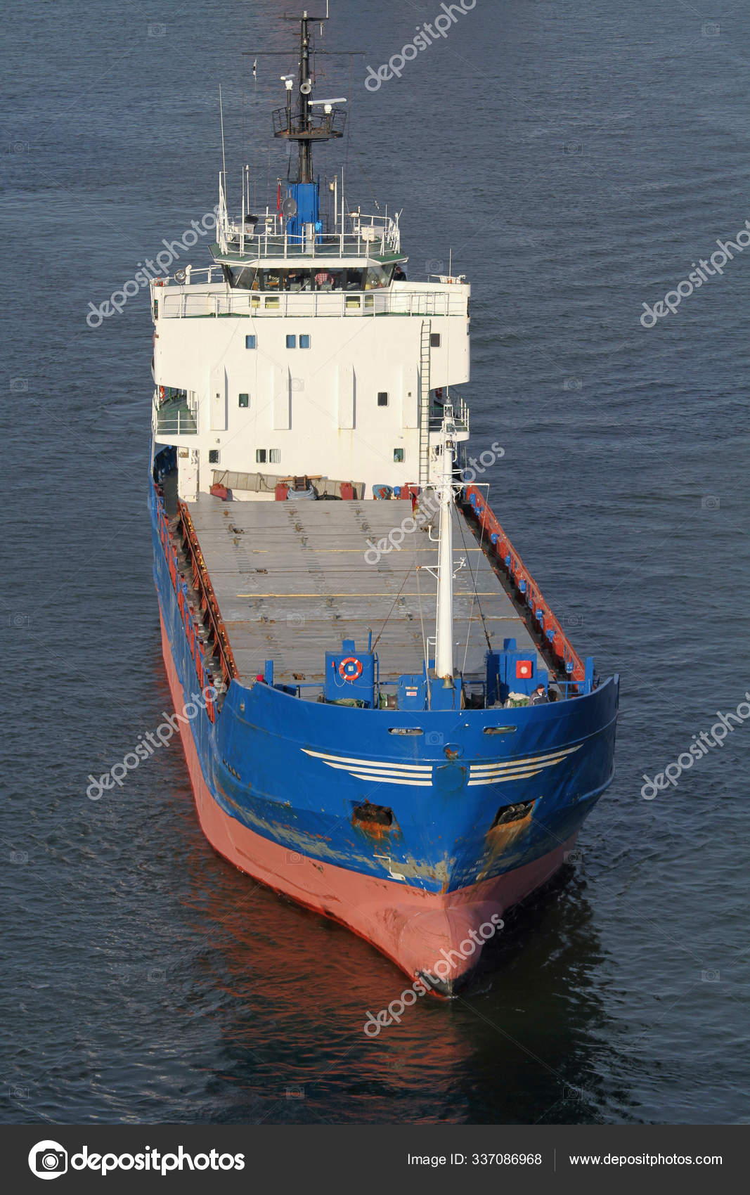 Cargo Ship Water Sailing Boat — Stock Editorial Photo ...