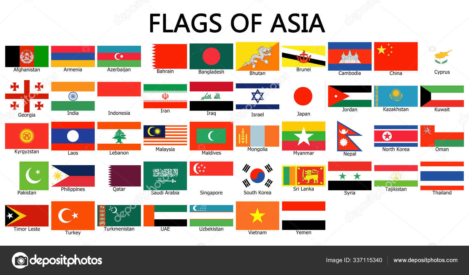 Complete Set Flags World Sorted Alphabetically Official Colors Stock ... Complete Set Flags World Sorted Alphabetically Official Colors Stock ...