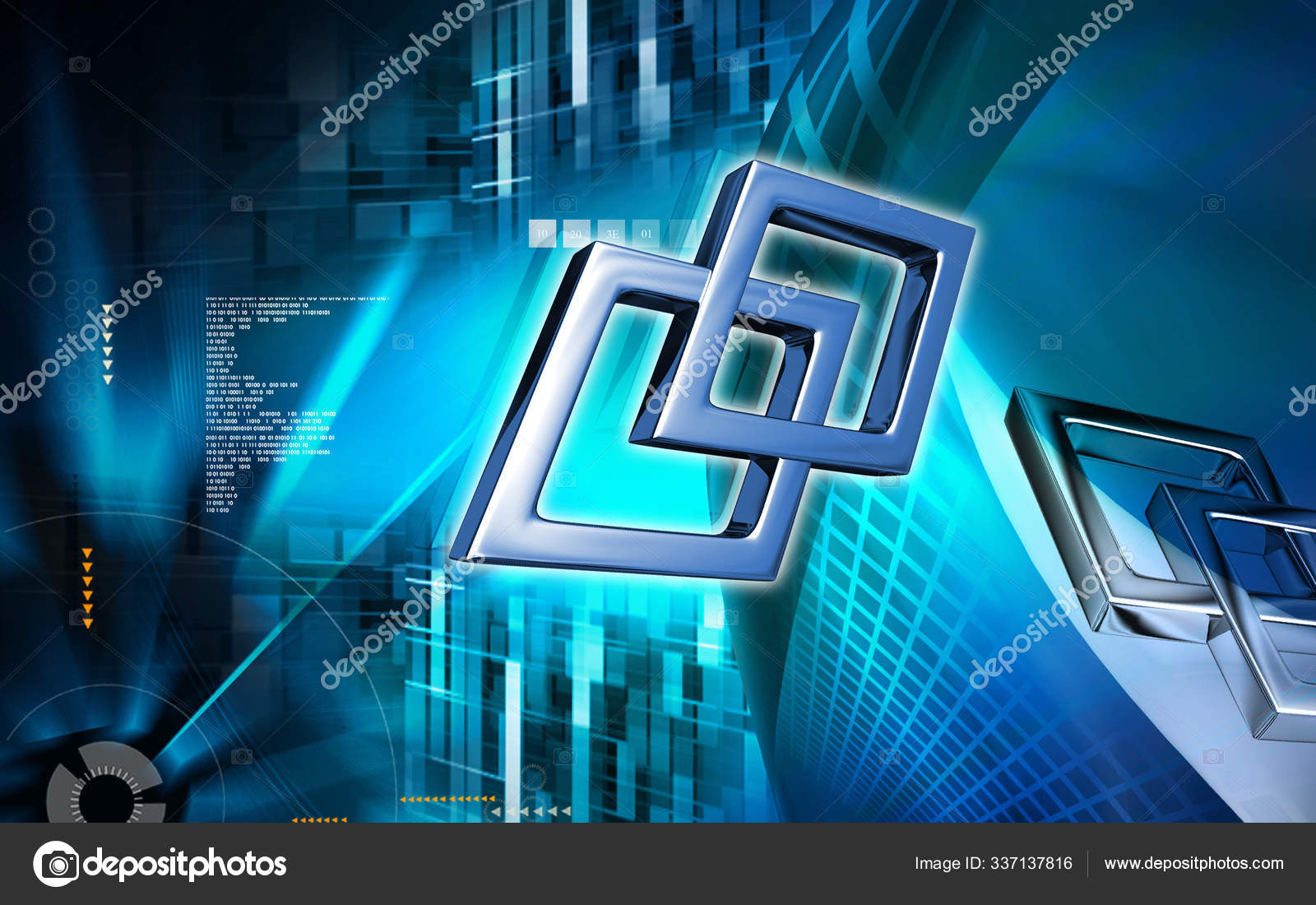 Digital Illustration Symbol Colour Background Stock Photo by ...