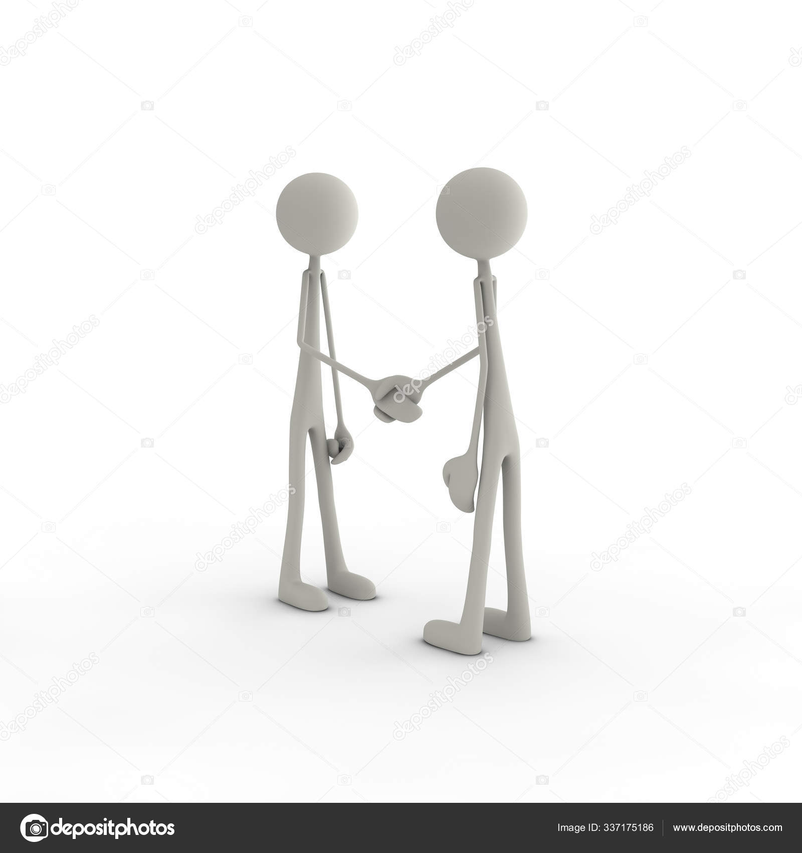 Two Figures Shaking Hands Arms — Stock Photo © PantherMediaSeller ...