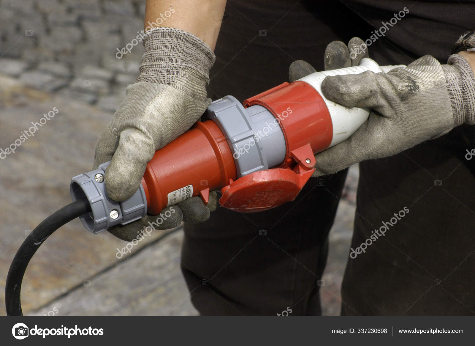 Plug Socket 380 Volt Electricity Energy Stock Photo by ...