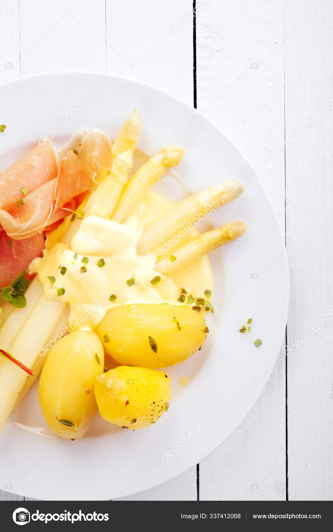 Boiled Potatoes And Ham