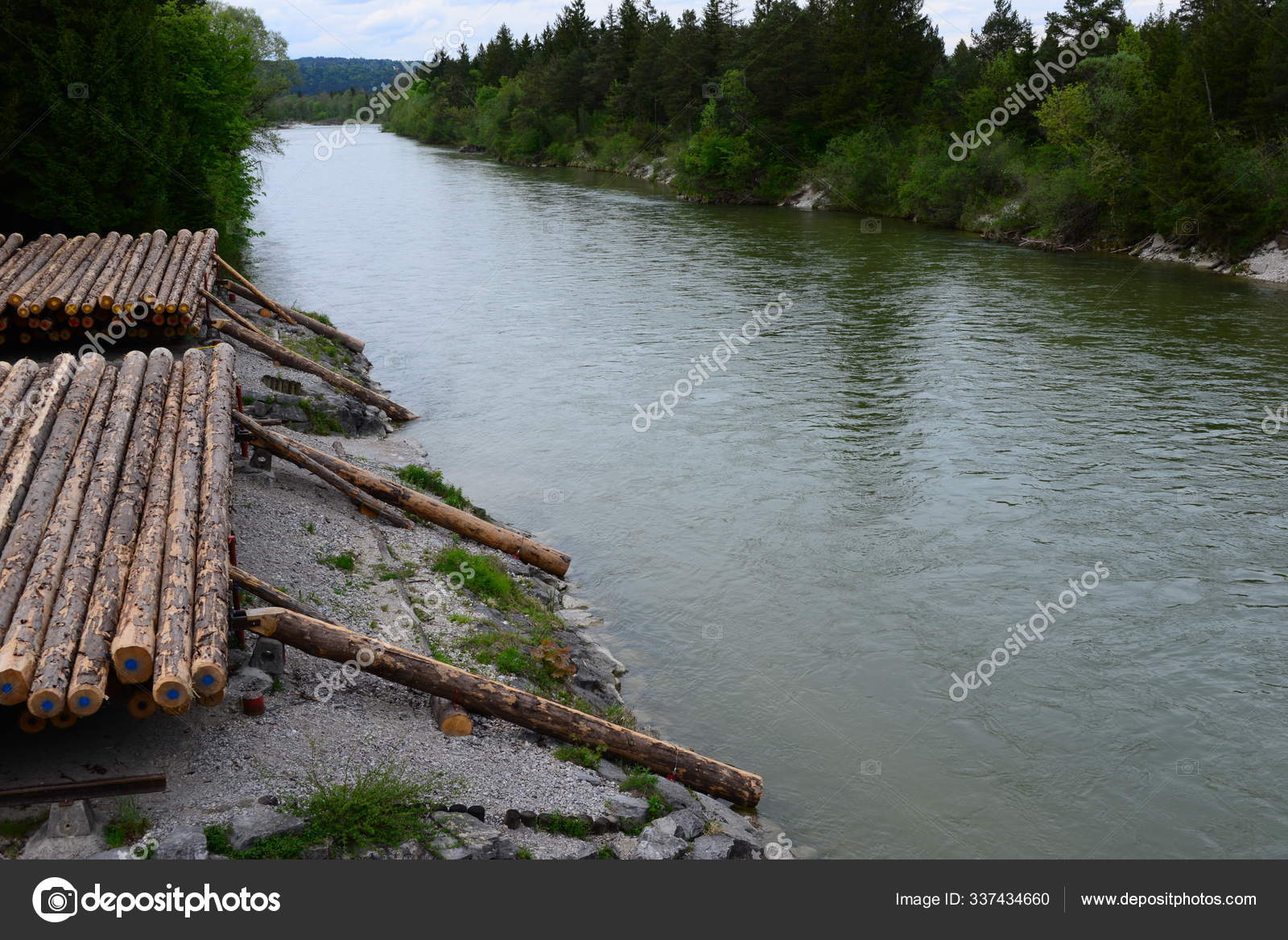 Raft Ride Isar Bayern — Stock Photo © PantherMediaSeller #337434660