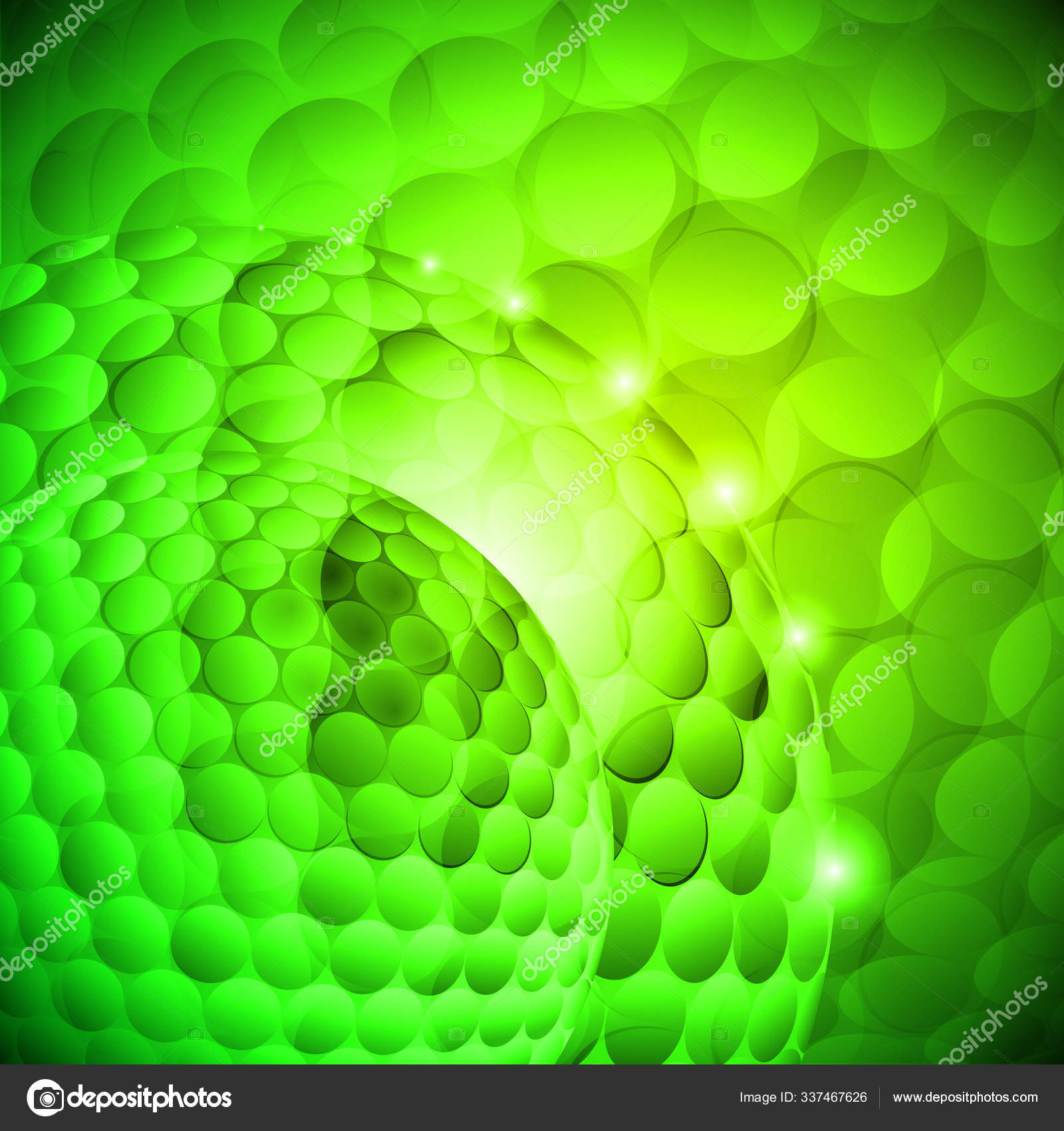 Seamless Spotted Green Spherical Abstraction Disco Gradient Stock Photo ...