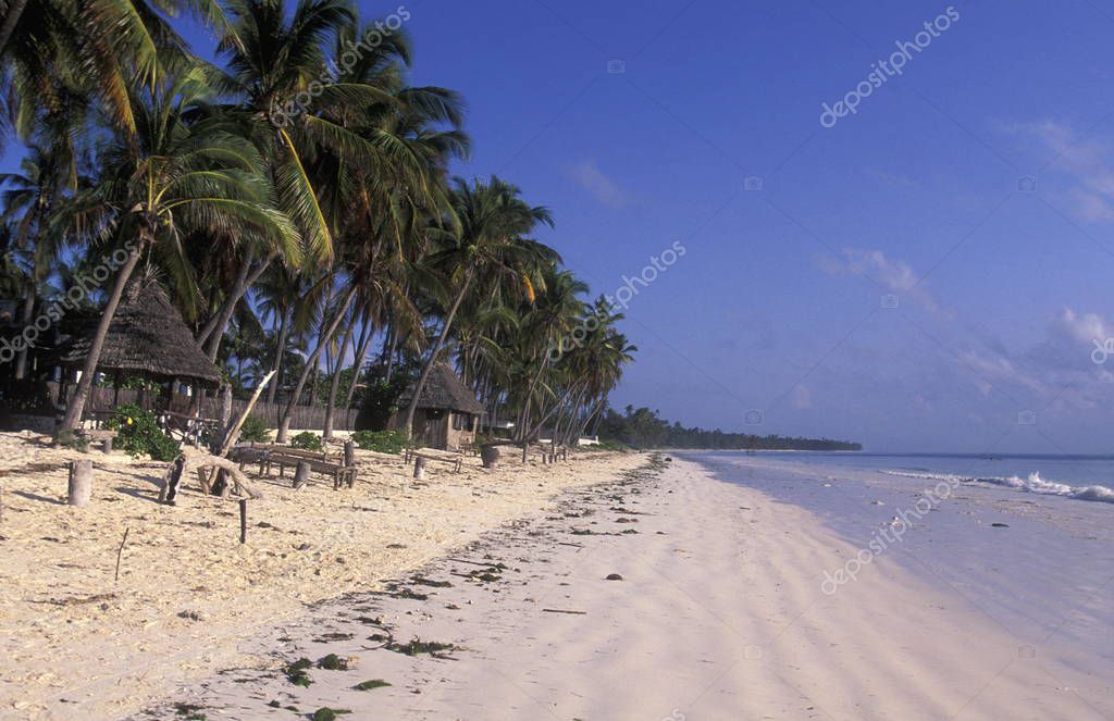 la playa de ensueño de michamvi en la bahía de chwaka en la costa este ...