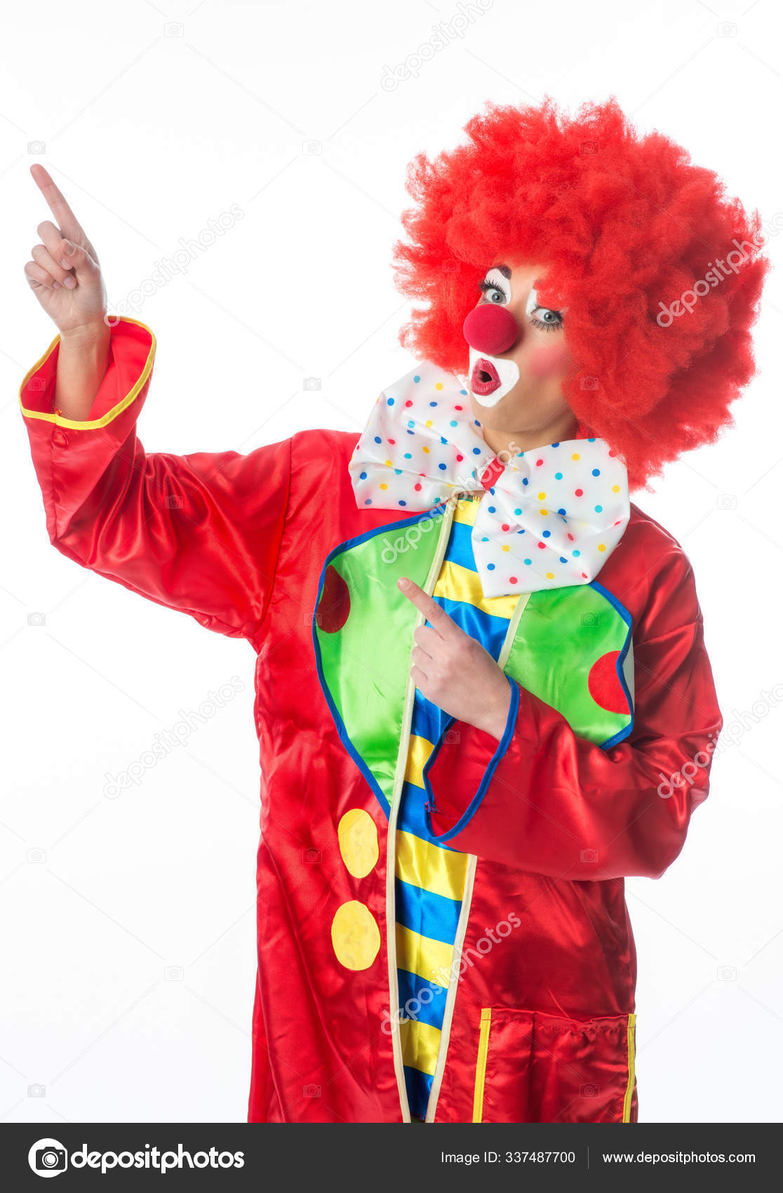 Clown Pointing His Finger — Stock Photo © PantherMediaSeller #337487700