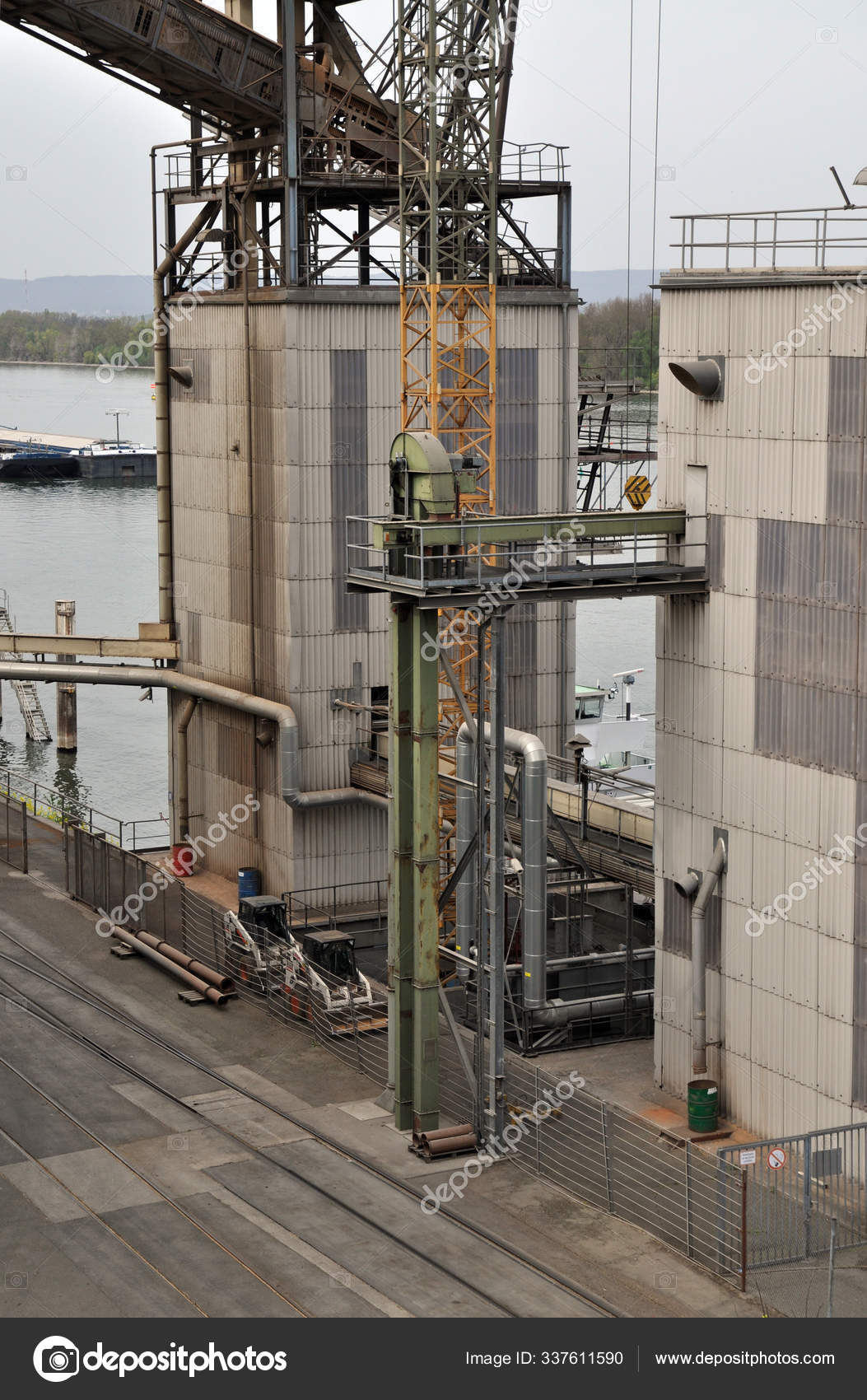 Industry Industrial Landscape Industrial Building Factory Gray Factory ...