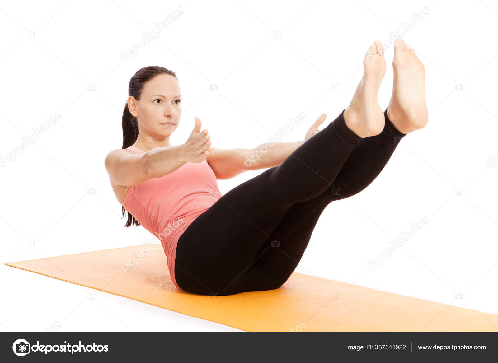 Yoga Exercises White Background — Stock Photo © PantherMediaSeller ...