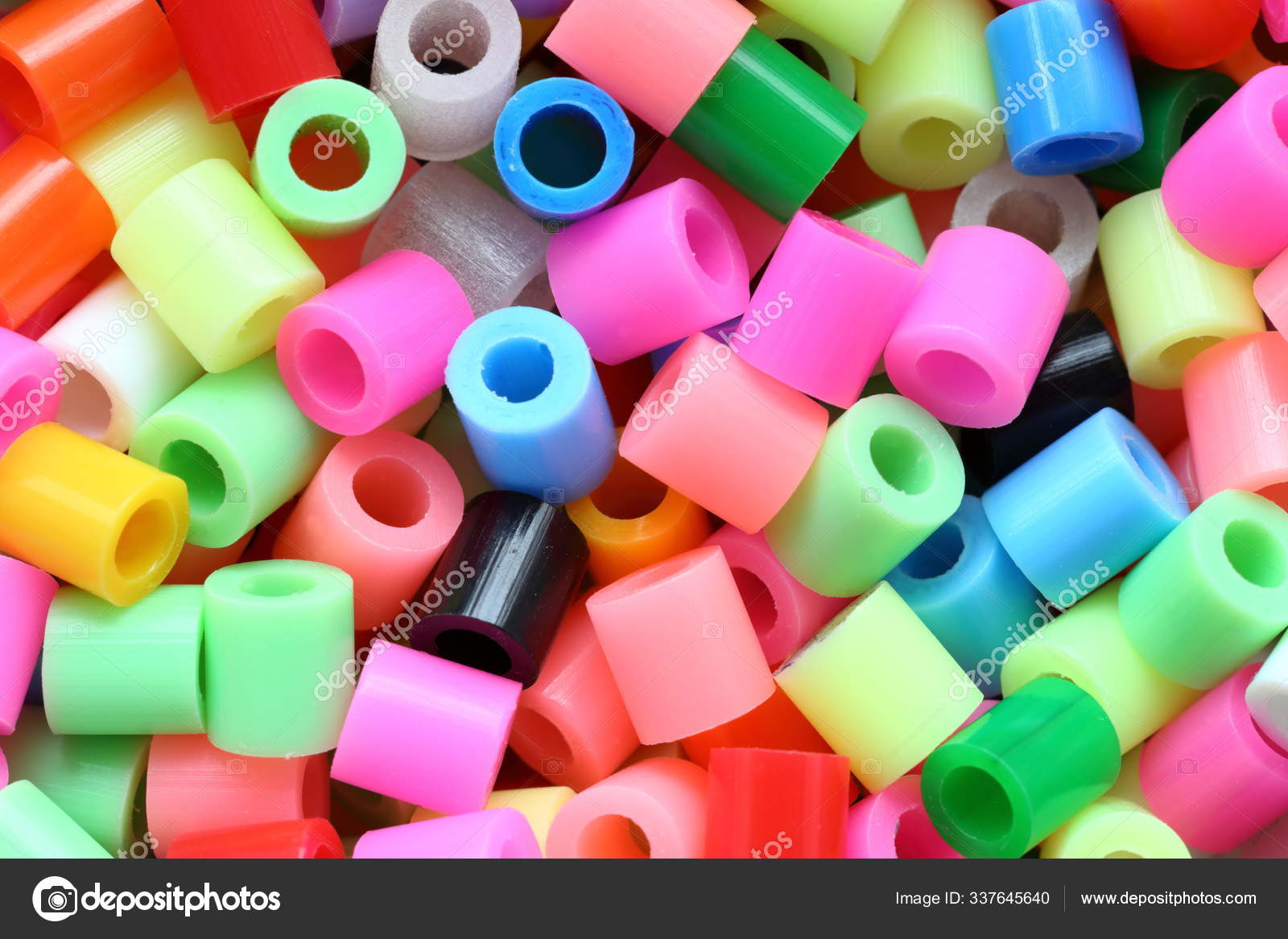 Colorful Plastic Tubes White Background — Stock Photo ...
