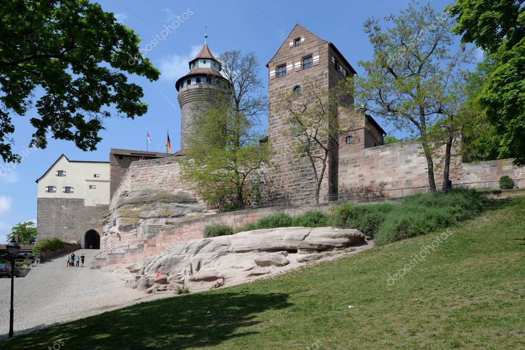 Castillo de nuremberg, castillo, nuremberg, muro, muro de castillo ...