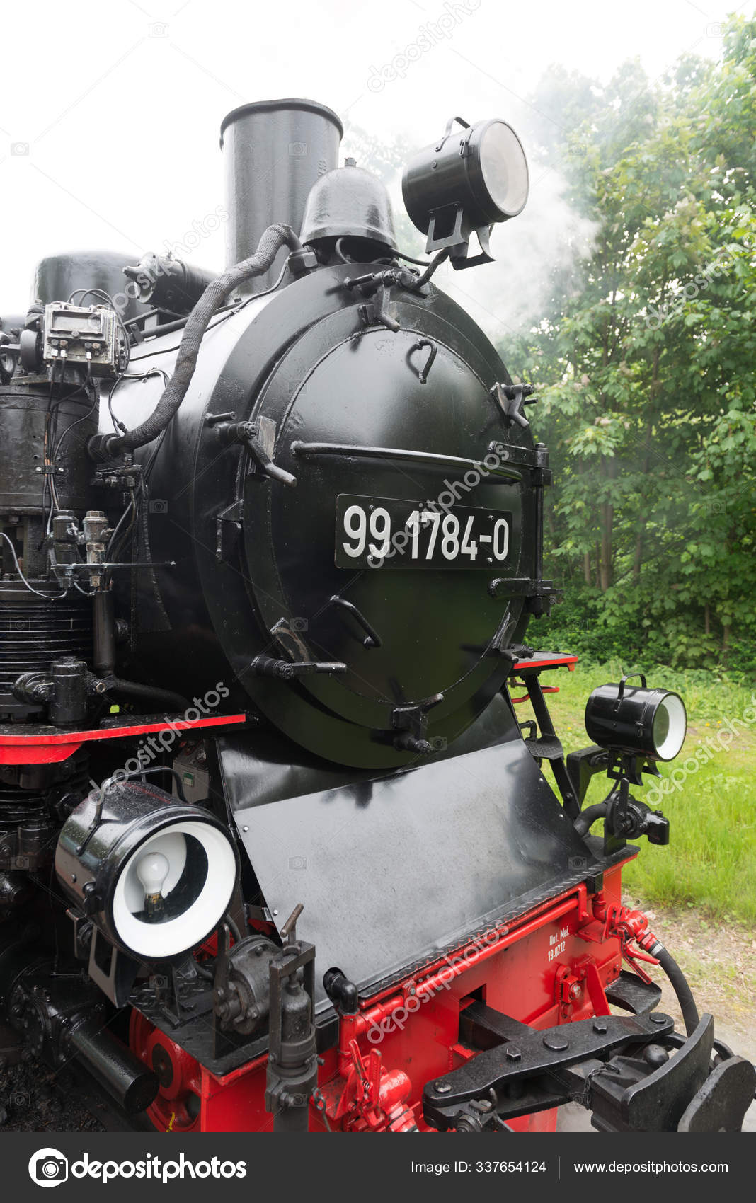Old Steam Locomotive Train Railway Vehicle — Stock Photo ...