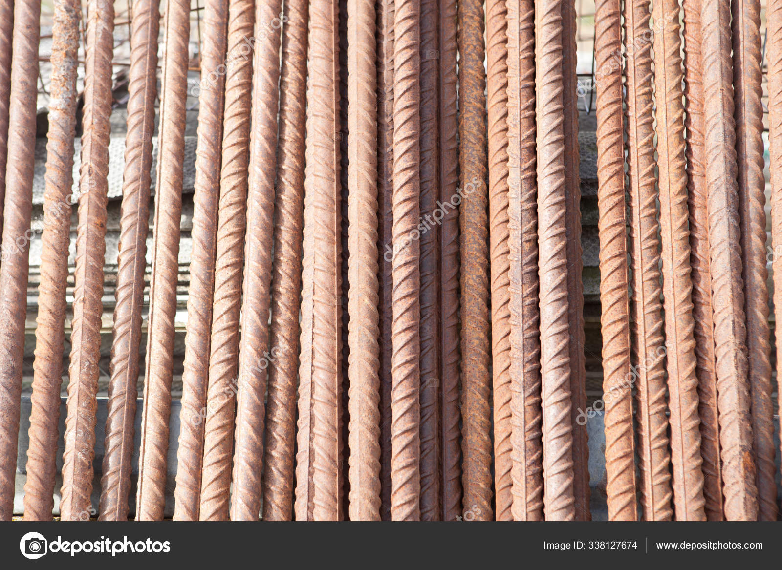 Storage Deformbar Reinforcement Steel Construction Site Stock Photo by ...
