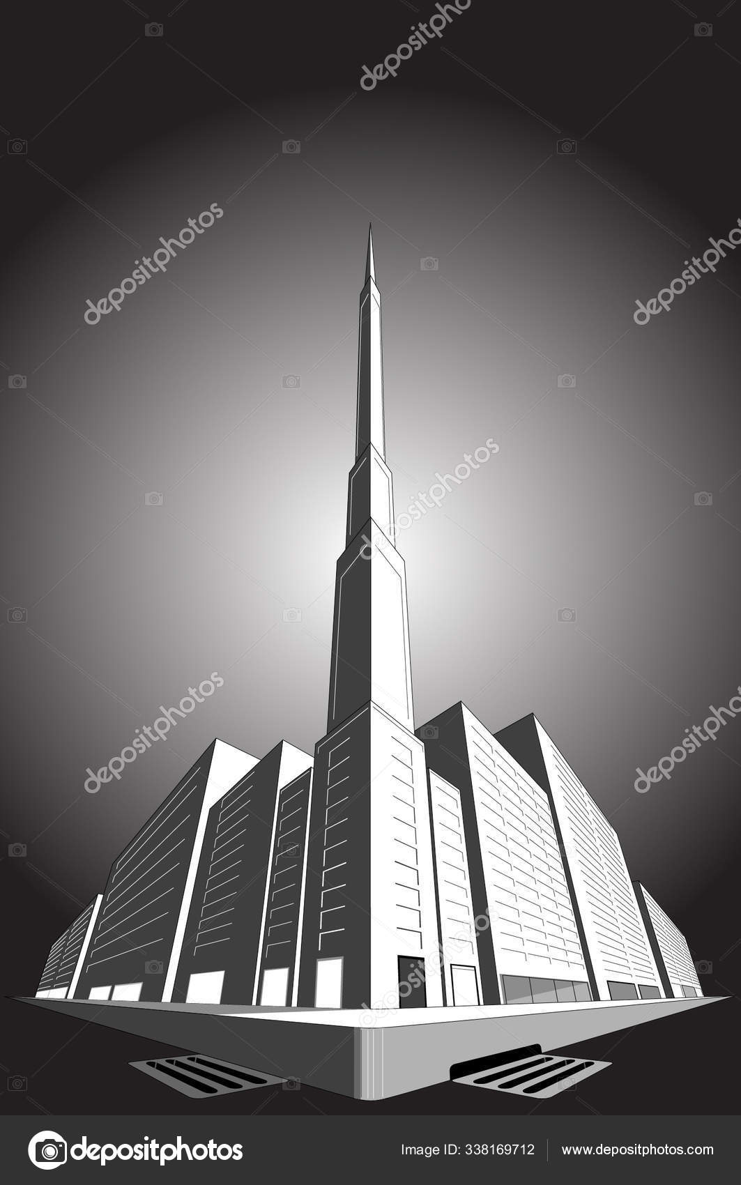 City Block Perspective View — Stock Editorial Photo ...