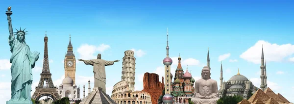 World landmarks collage Stock Photos, Royalty Free World landmarks ...