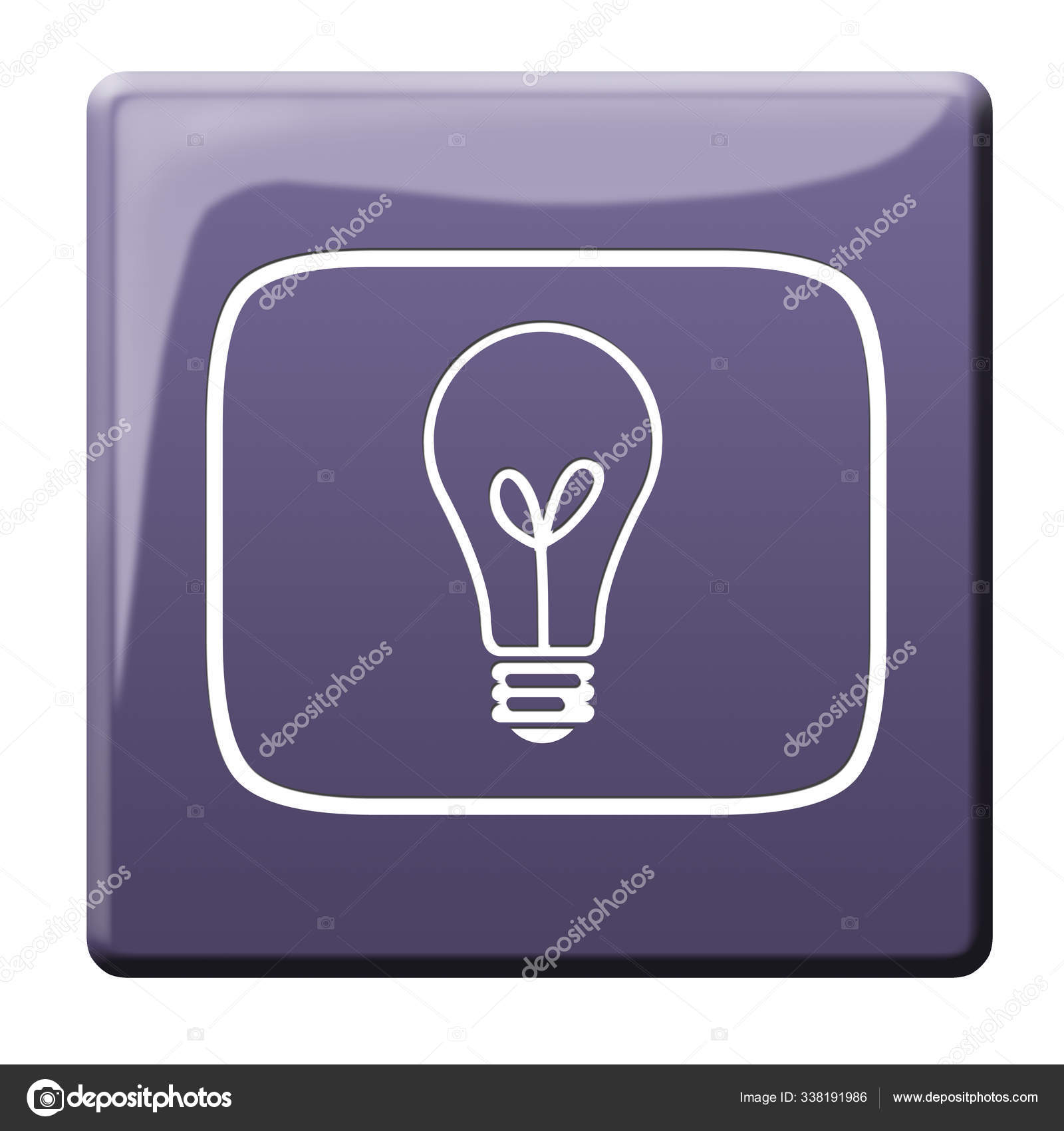Idea Button Graphic Light Bulb — Stock Photo © PantherMediaSeller ...