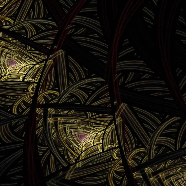 computer graphics - tangled and interwoven lines - Stock Image - Everypixel