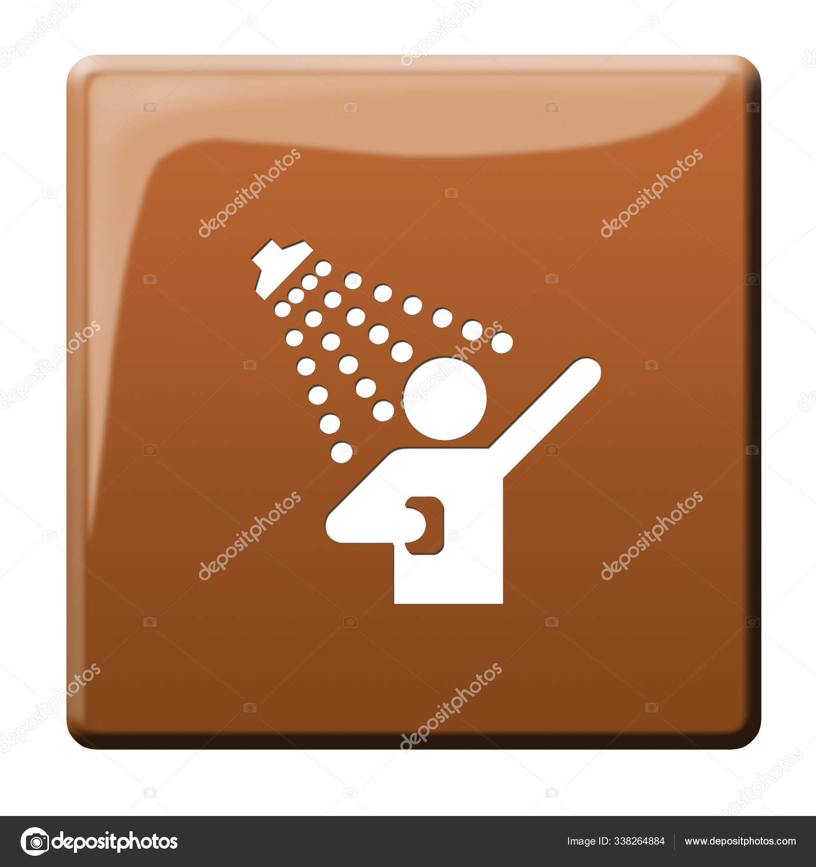 Shower Button Symbol Hygiene — Stock Photo © PantherMediaSeller #338264884
