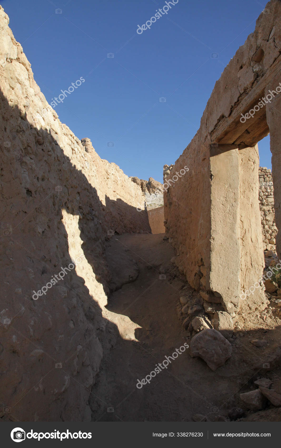 Ruins Mountain Oasis Chebika Border Sahara Tunisia — Stock Photo ...