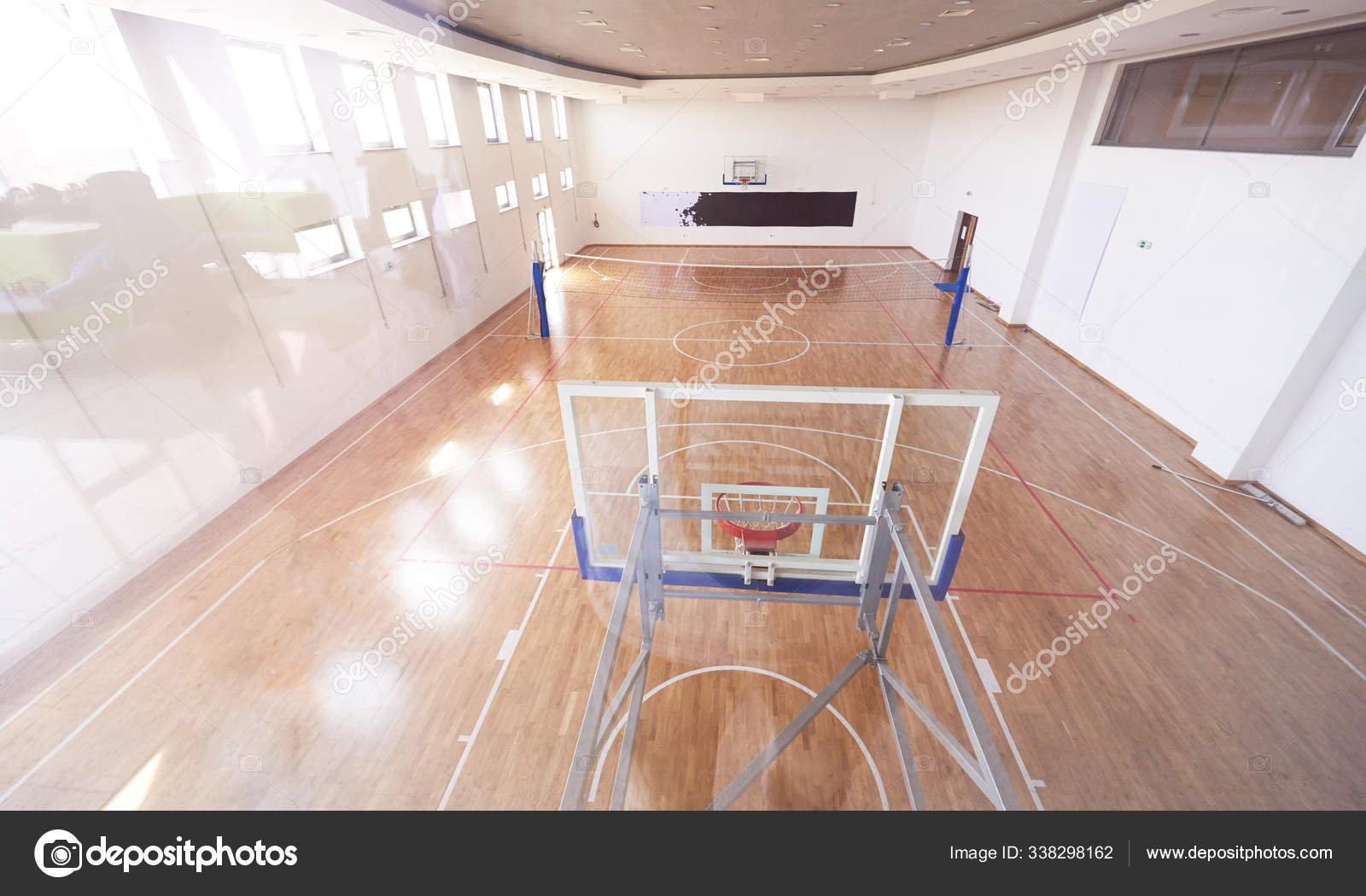 Top View Modern Shool Gym Indoor Stock Photo by ©PantherMediaSeller ...