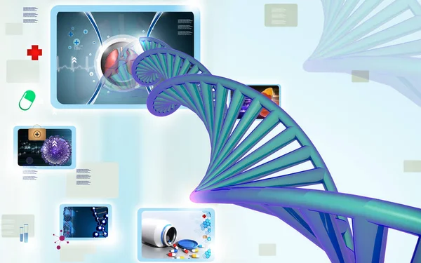 Dna banner science infographics illustration Stock Photos, Royalty Free ...