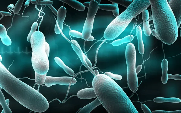 Digital Illustration Cholera Bacteria Colour Background ⬇ Stock Photo ...