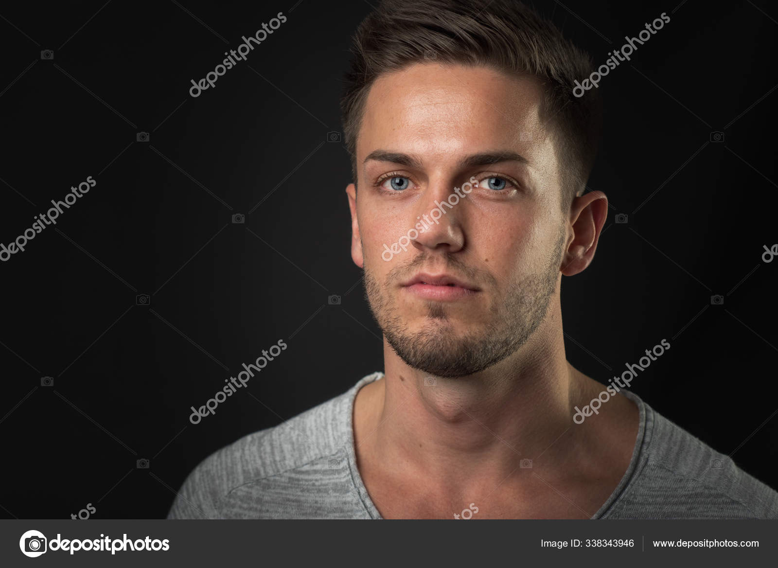 Young Man Three Days Beard Portrait Stock Photo by ©PantherMediaSeller ...