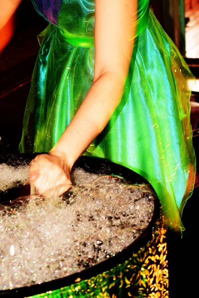 show of soap bubbles, bubble, soap foam, colorful bubble soap ball game ...