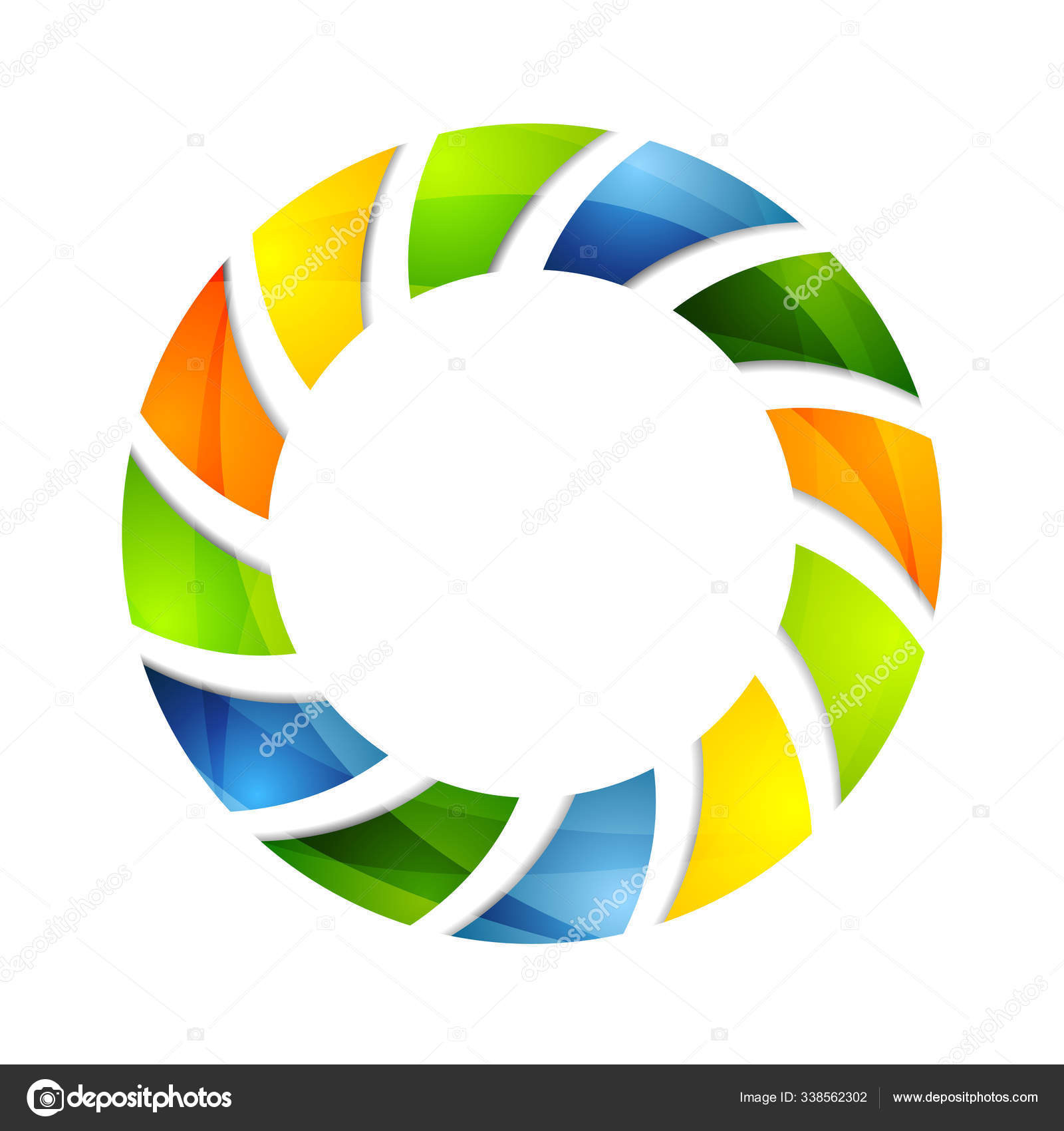 Abstract Colorful Circle Logo Background — Stock Photo ...