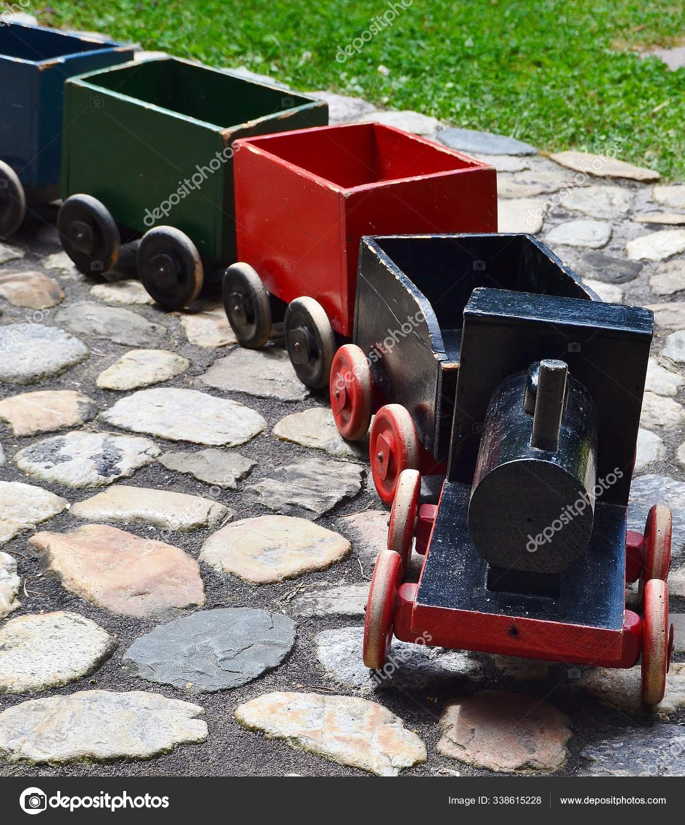 Old Red Plastic Truck Park — Stock Photo © PantherMediaSeller #338615228