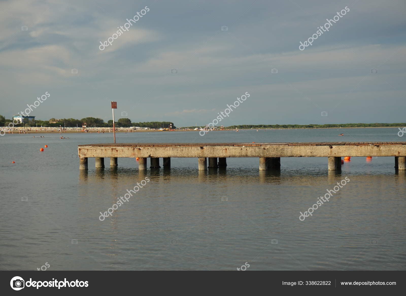 Caorle Dam Pier Dock Wharf Stairs Beach Coast — Foto de stock ...