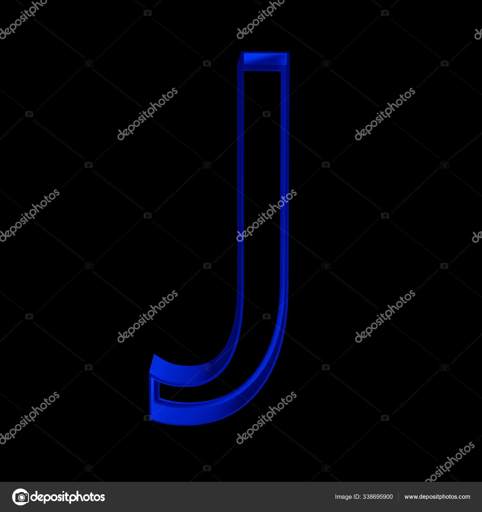 Blue Letter J