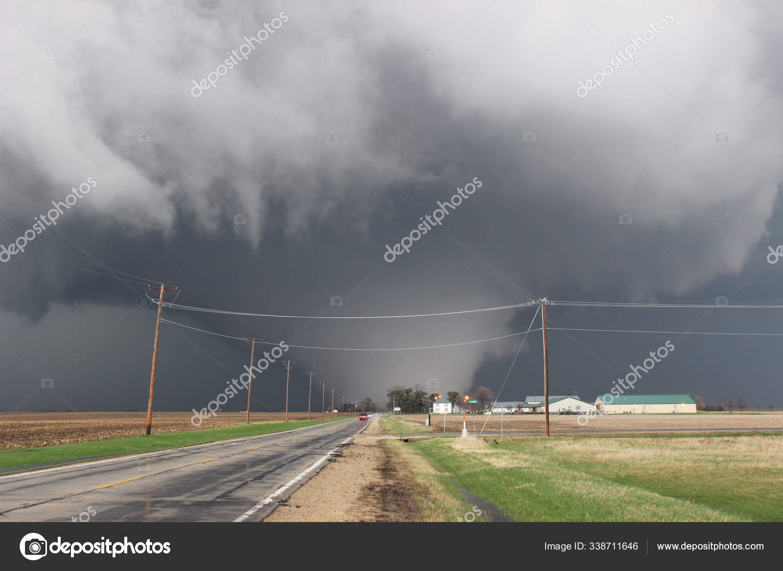 Massive Violent Tornado Crosses Highway Just One Mile Away Stock Photo by ©PantherMediaSeller ...