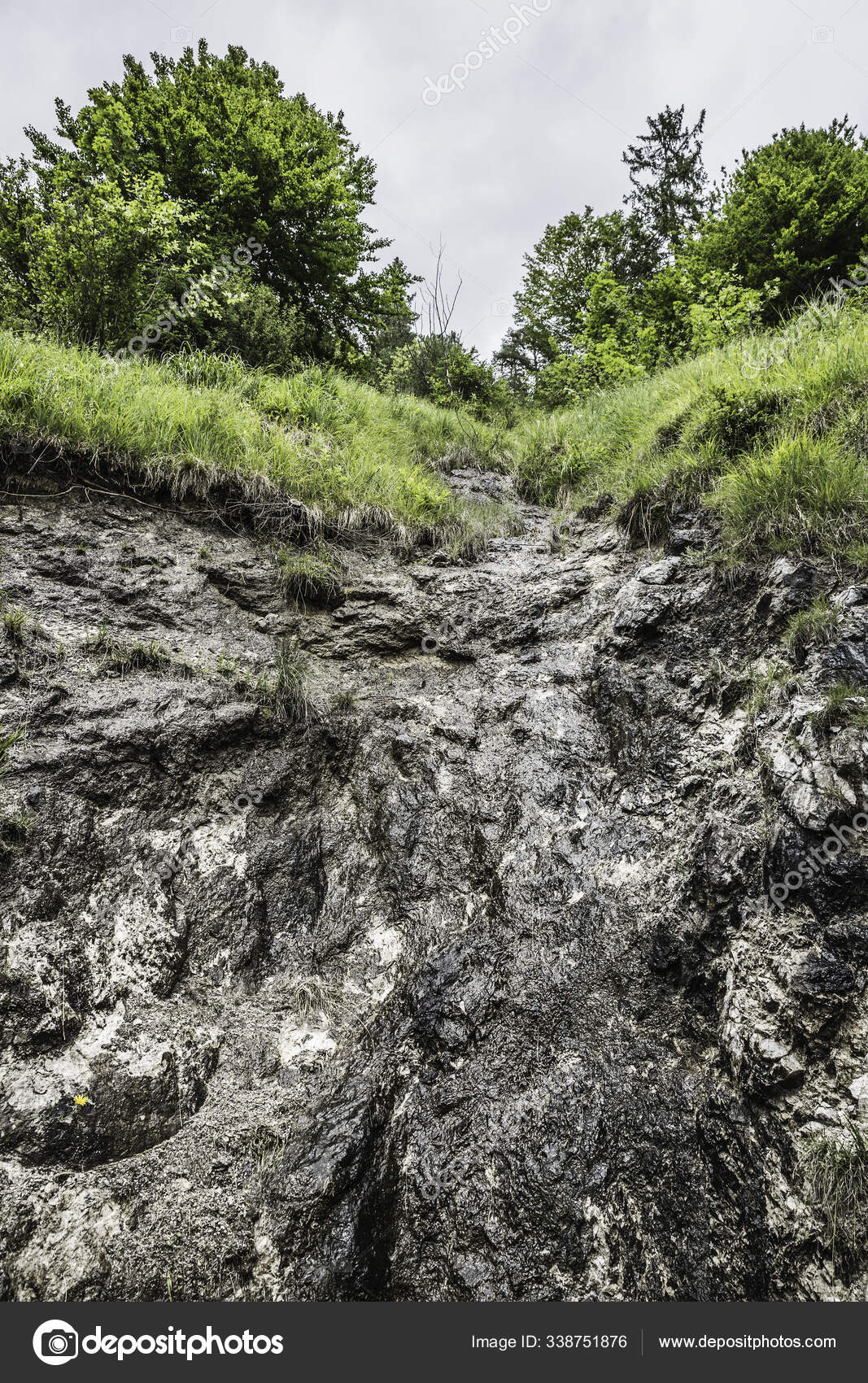 Steep Hill Side View