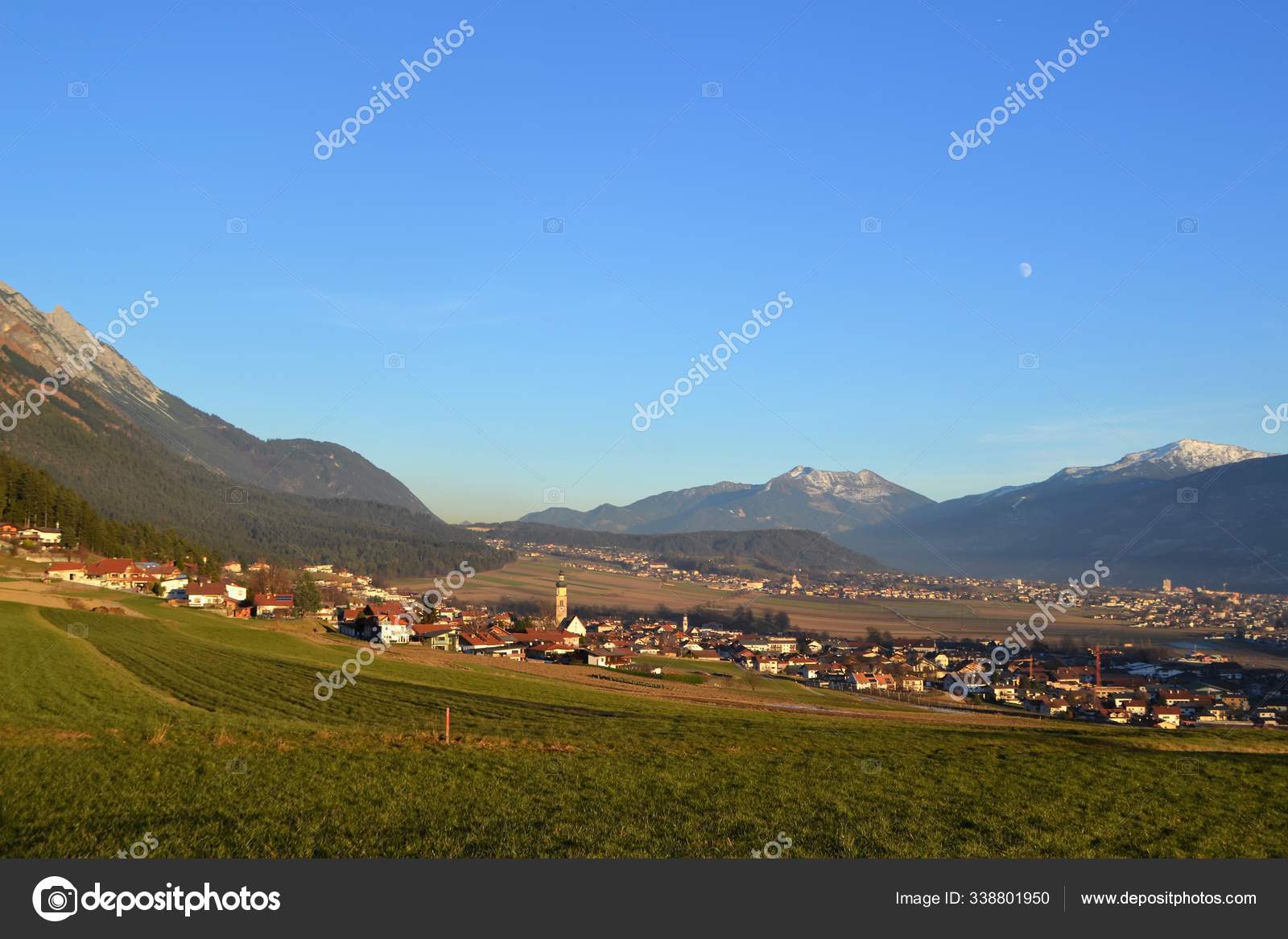 Fields Tyrol Villages Stock Photo by ©PantherMediaSeller 338801950