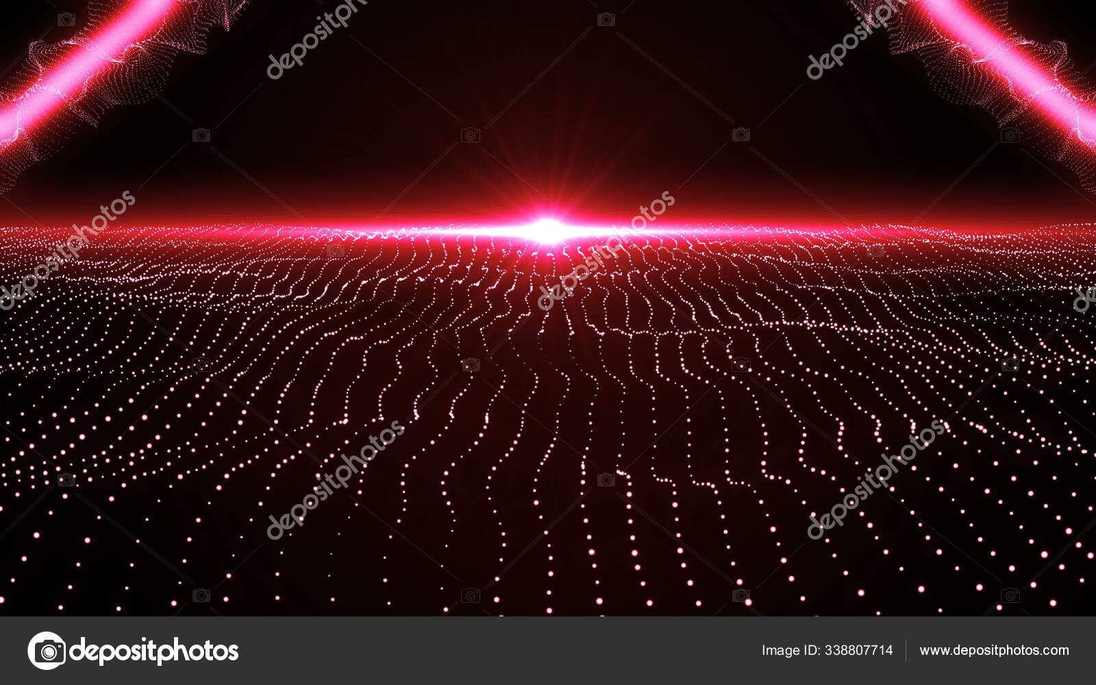 Particle Animation Ocean Wind Waves Flares — Stock Photo ...